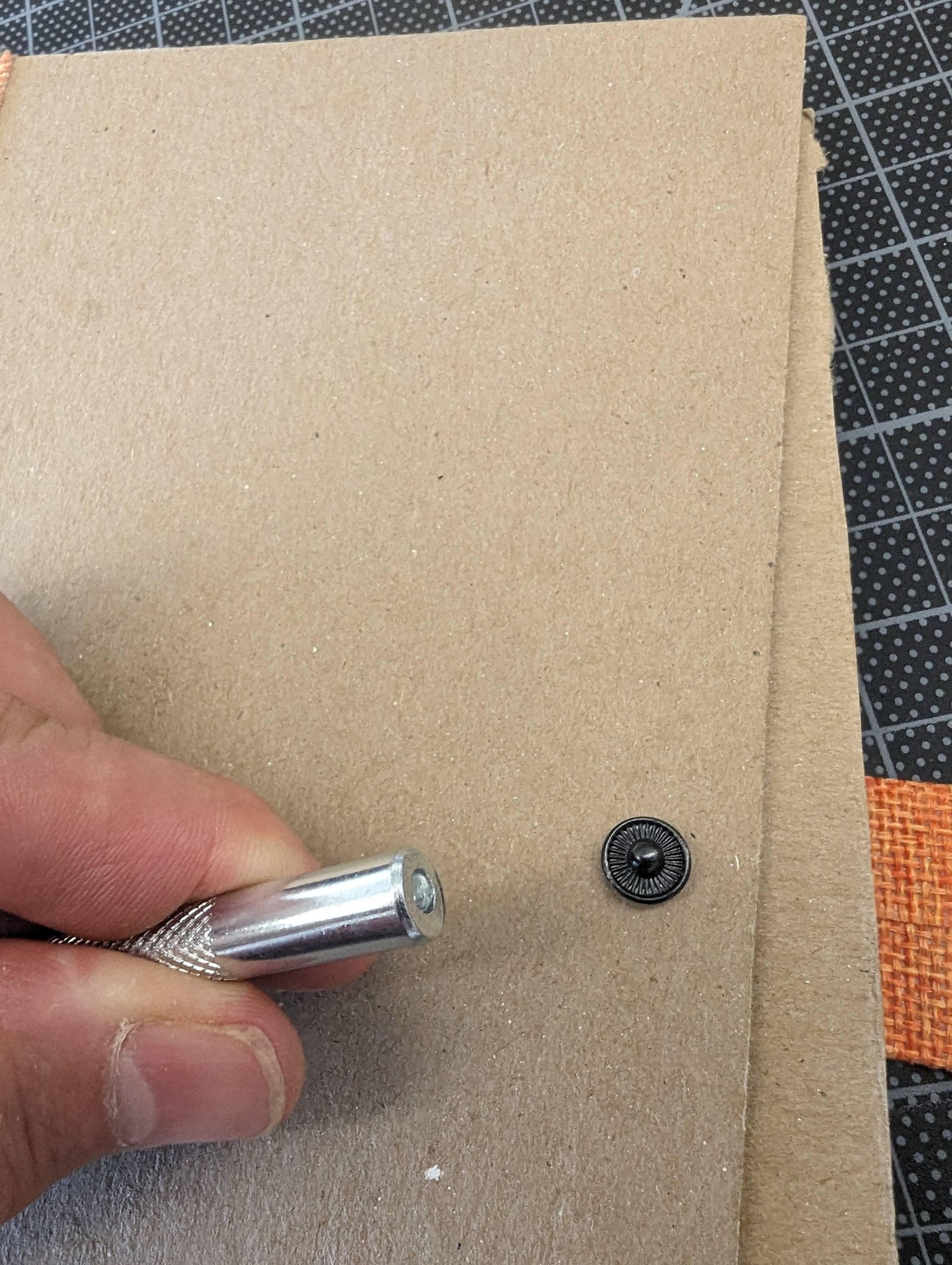 Creating a Snap Closure for a Simple Sketchbook Journal Etc. : 11 Steps ...