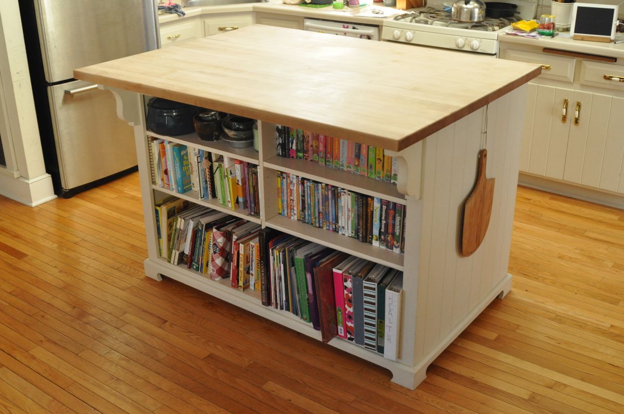 Kitchen Island Bookshelf