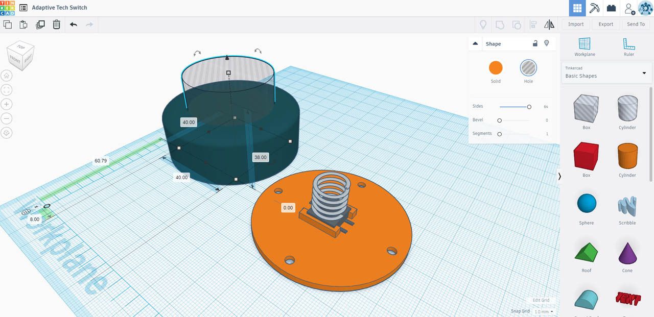 Create Adaptive Switches With TinkerCAD and 3D Printing : 8 Steps (with ...