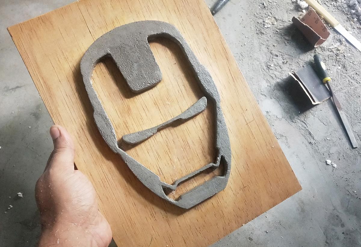 Iron Man - Helmet | Cement Wall Art : 16 Steps (with Pictures ...
