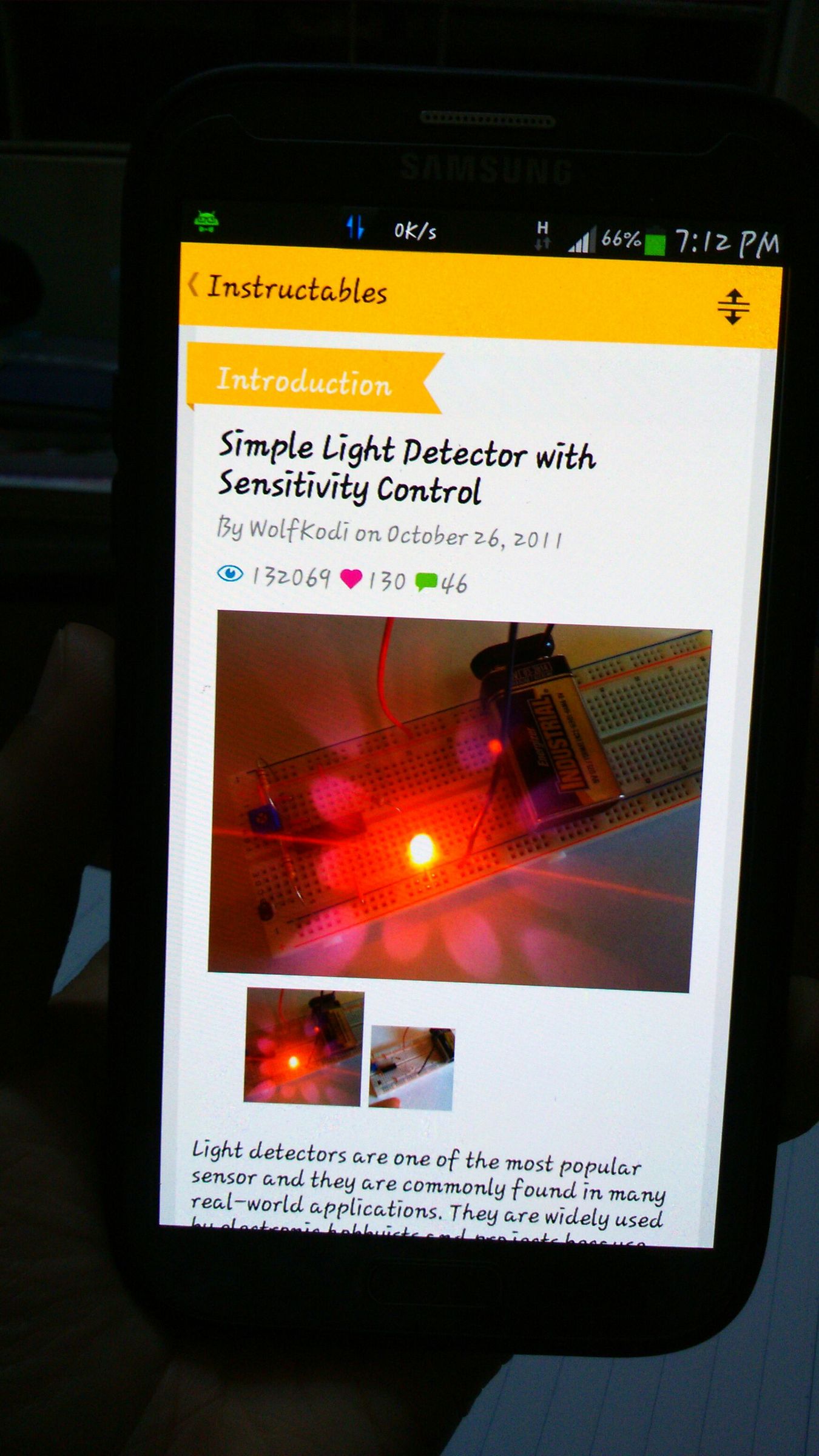 Simple Light Detector With Sensitivity Control : 7 Steps (with Pictures ...