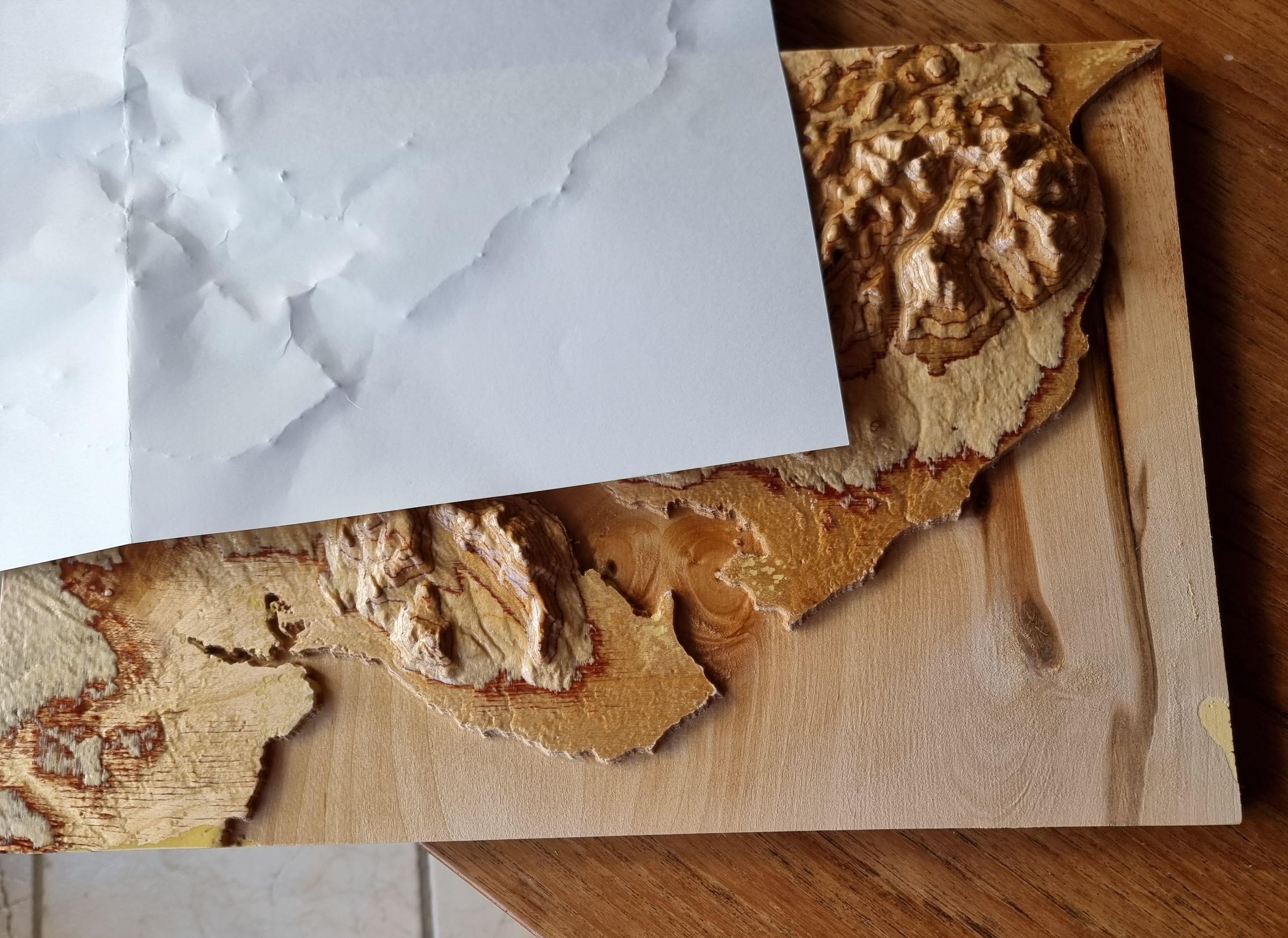 Carving 3D Terrain Topographic Relief Maps on a CNC Machine by Steve M ...