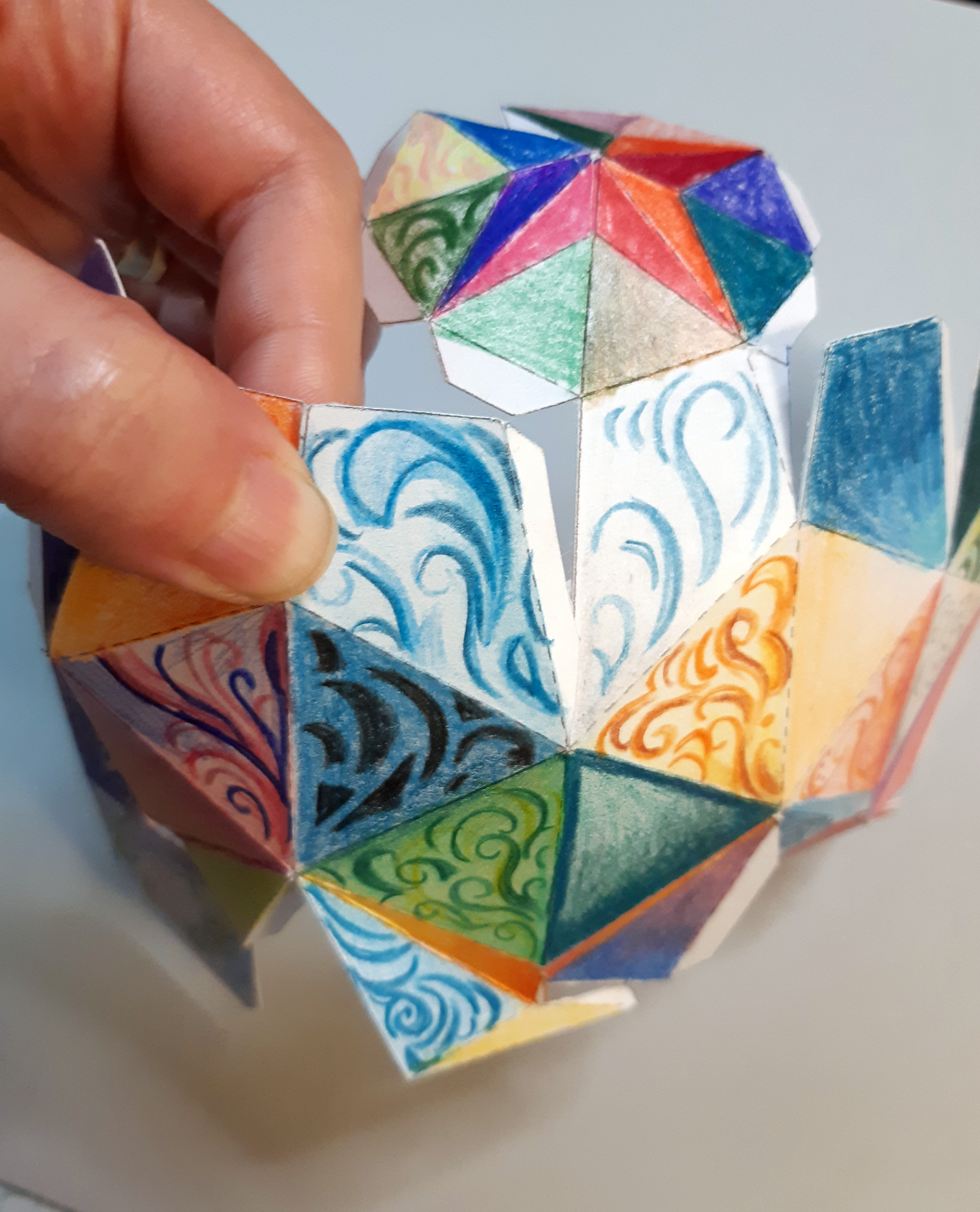 Easter Egg 3D Paper Model, Colorable : 7 Steps (with Pictures ...