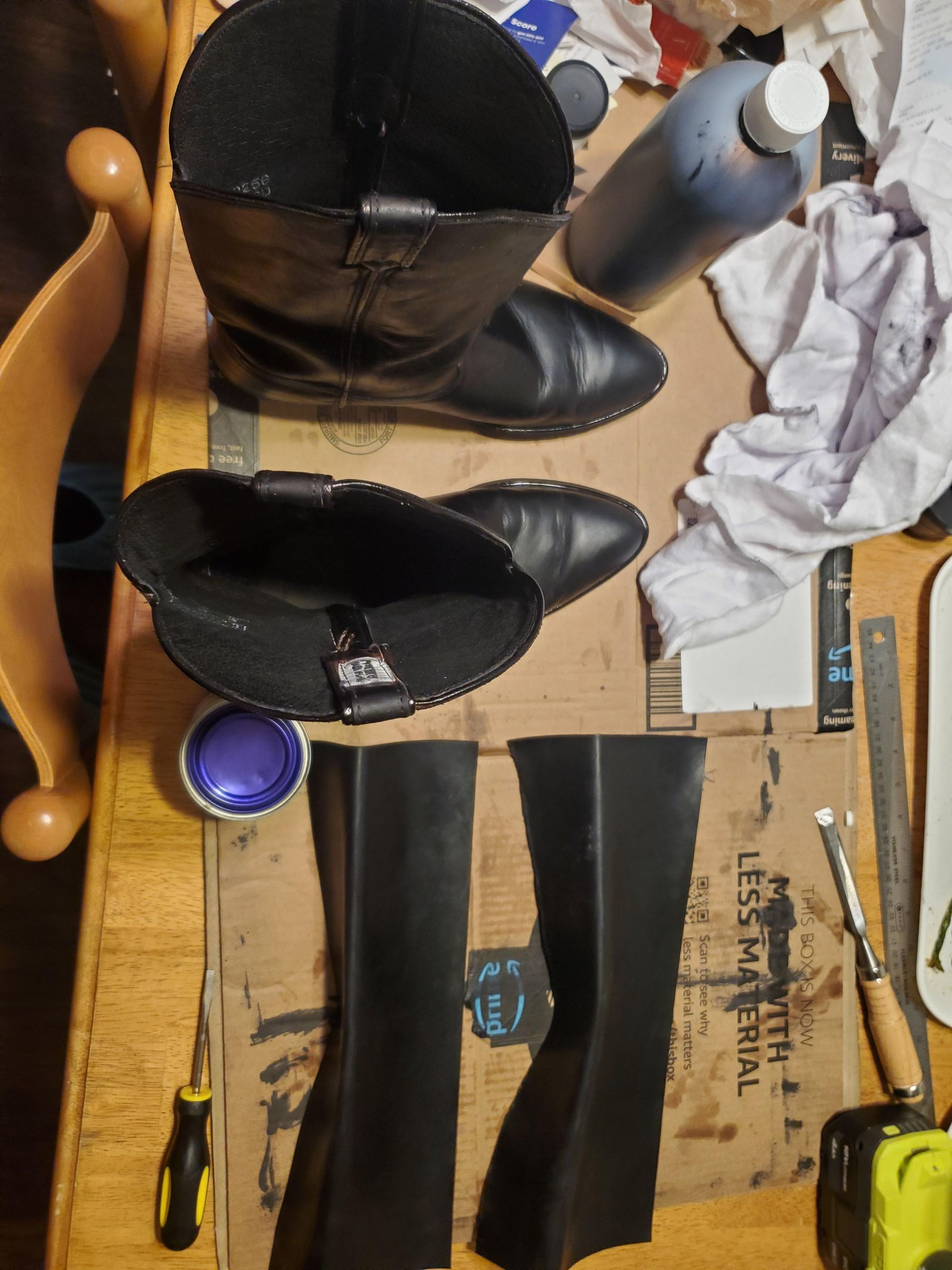 Removable Leather Boot Cuffs for Pirate Costumes : 4 Steps - Instructables