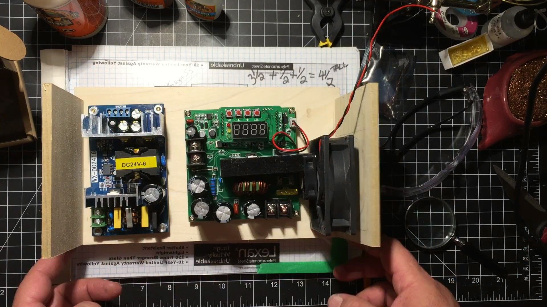 DIY High Voltage 8V-120V 0-15A CC/CV Small Portable Adjustable Bench ...