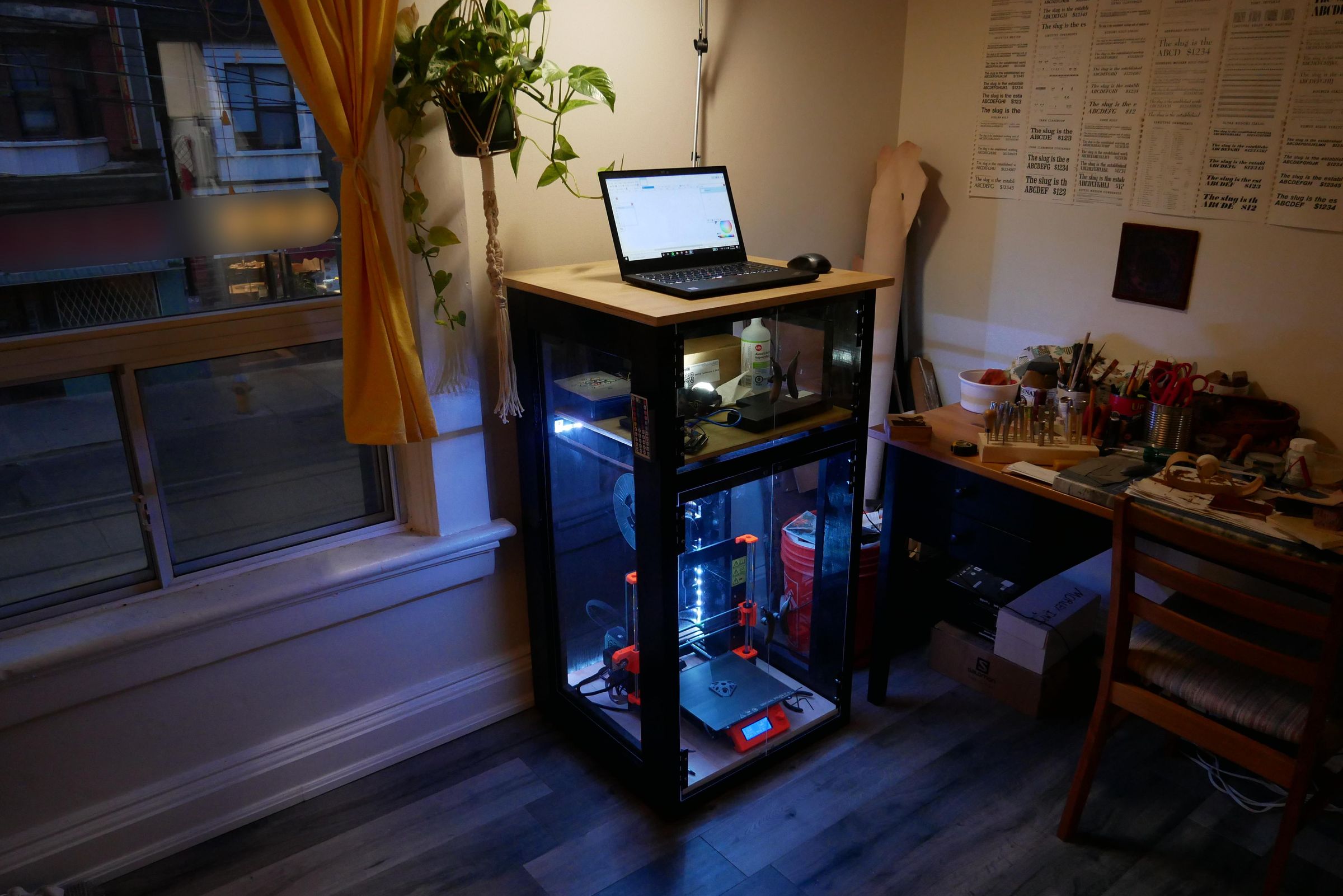 3D Printer Enclosure and Standing Desk : 18 Steps (with Pictures ...