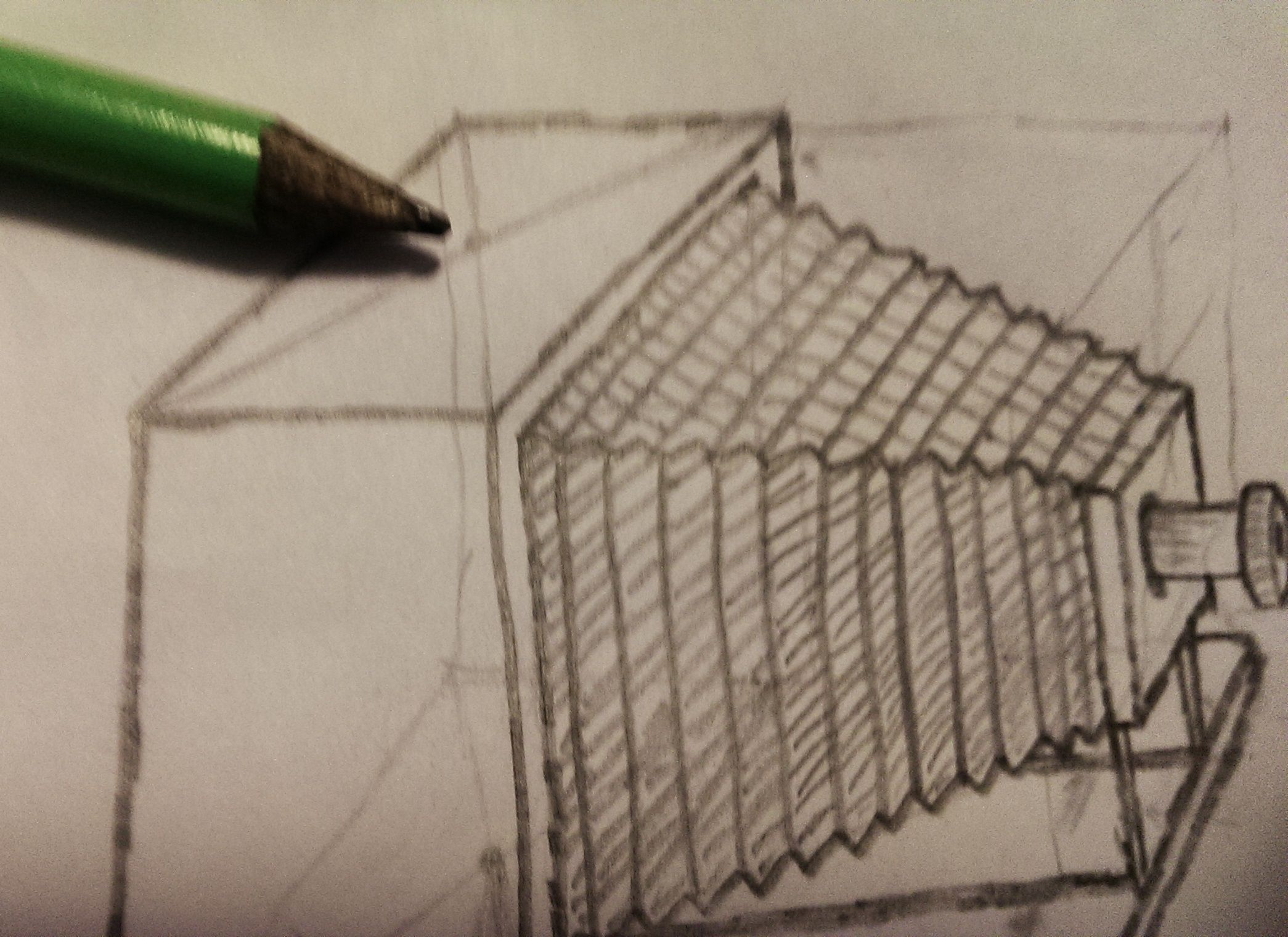Draw a Plate Camera With Bellows : 3 Steps - Instructables