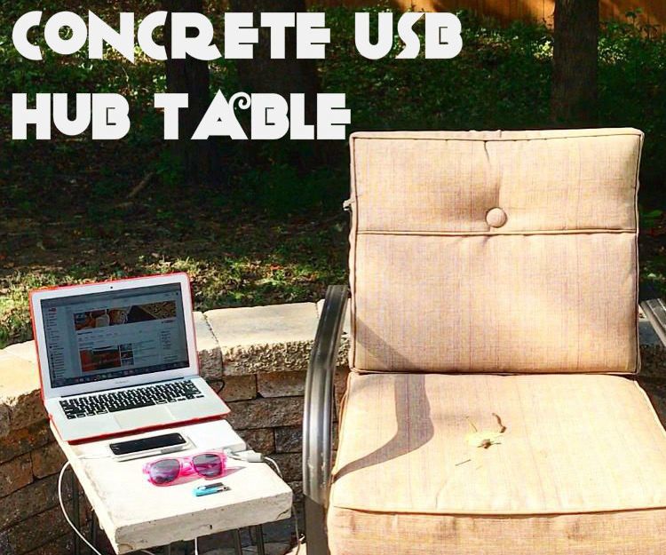 Concrete USB Hub Table : 4 Steps (with Pictures) - Instructables