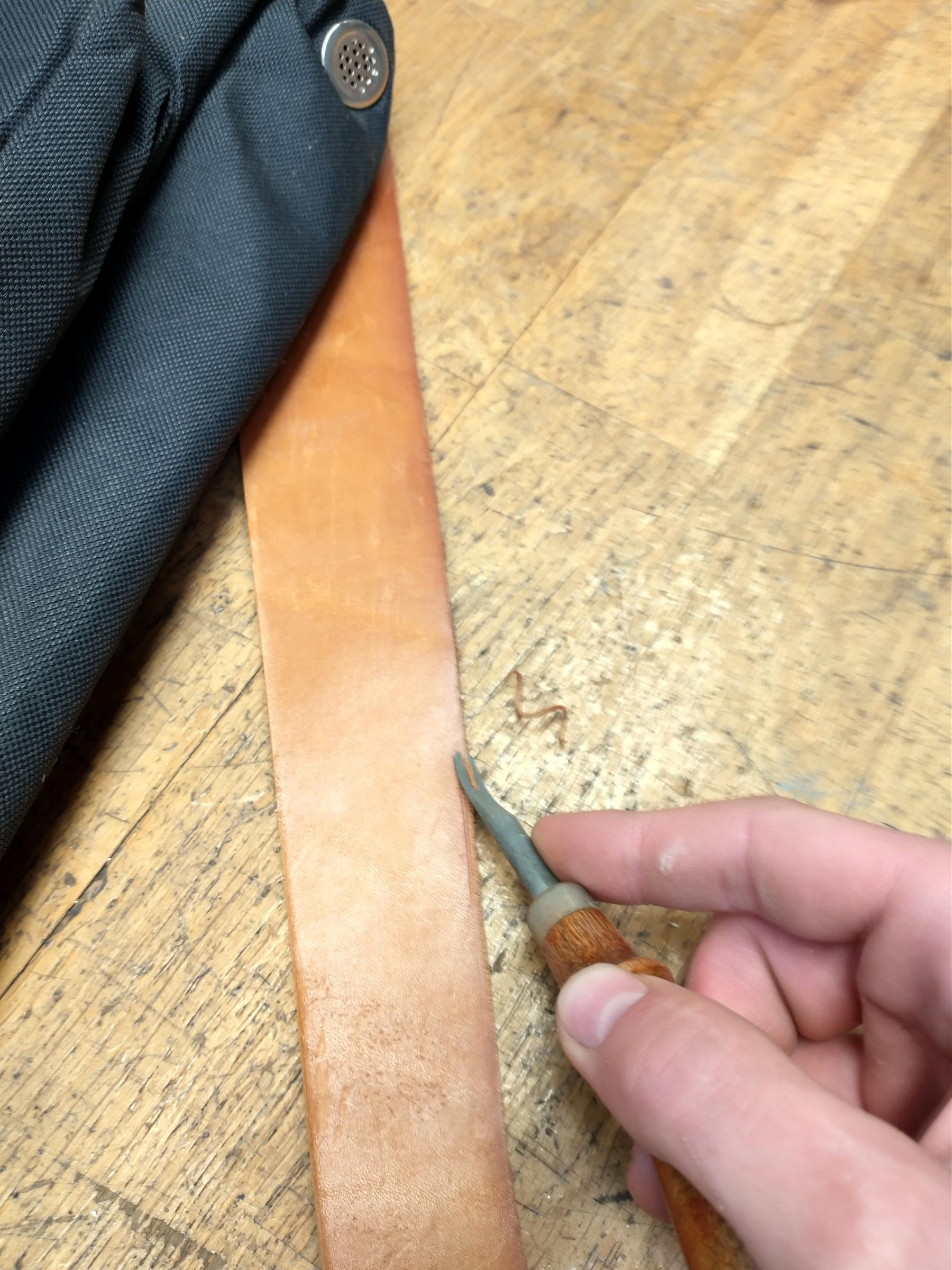 Leather Belt With Diy Titanium Buckle : 6 Steps (with Pictures ...