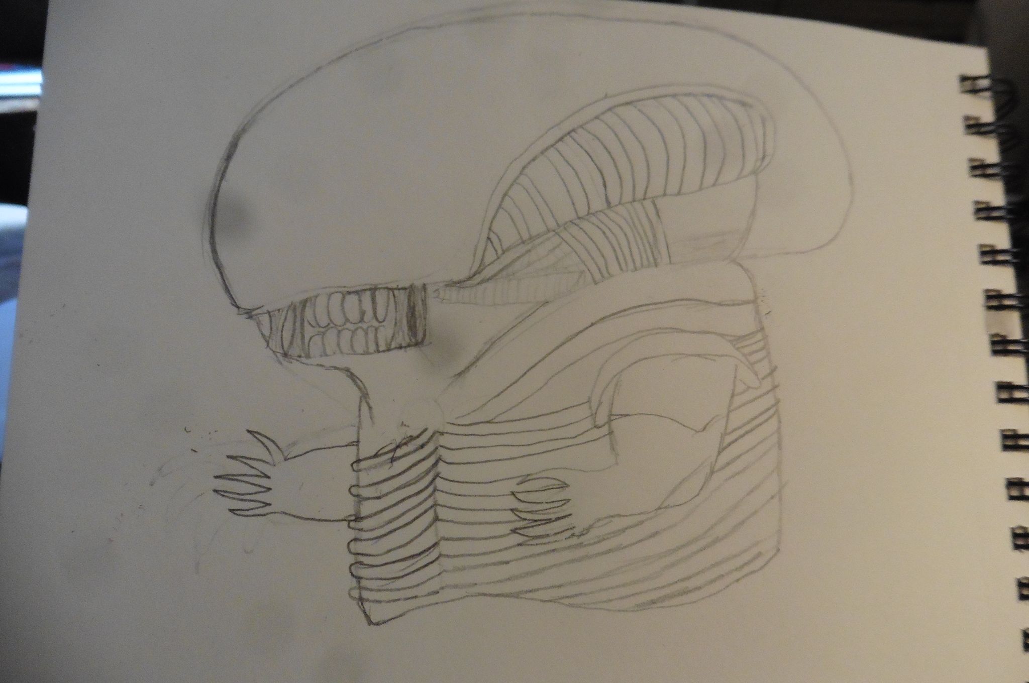 Drawing a Fat Xenomorph : 6 Steps - Instructables