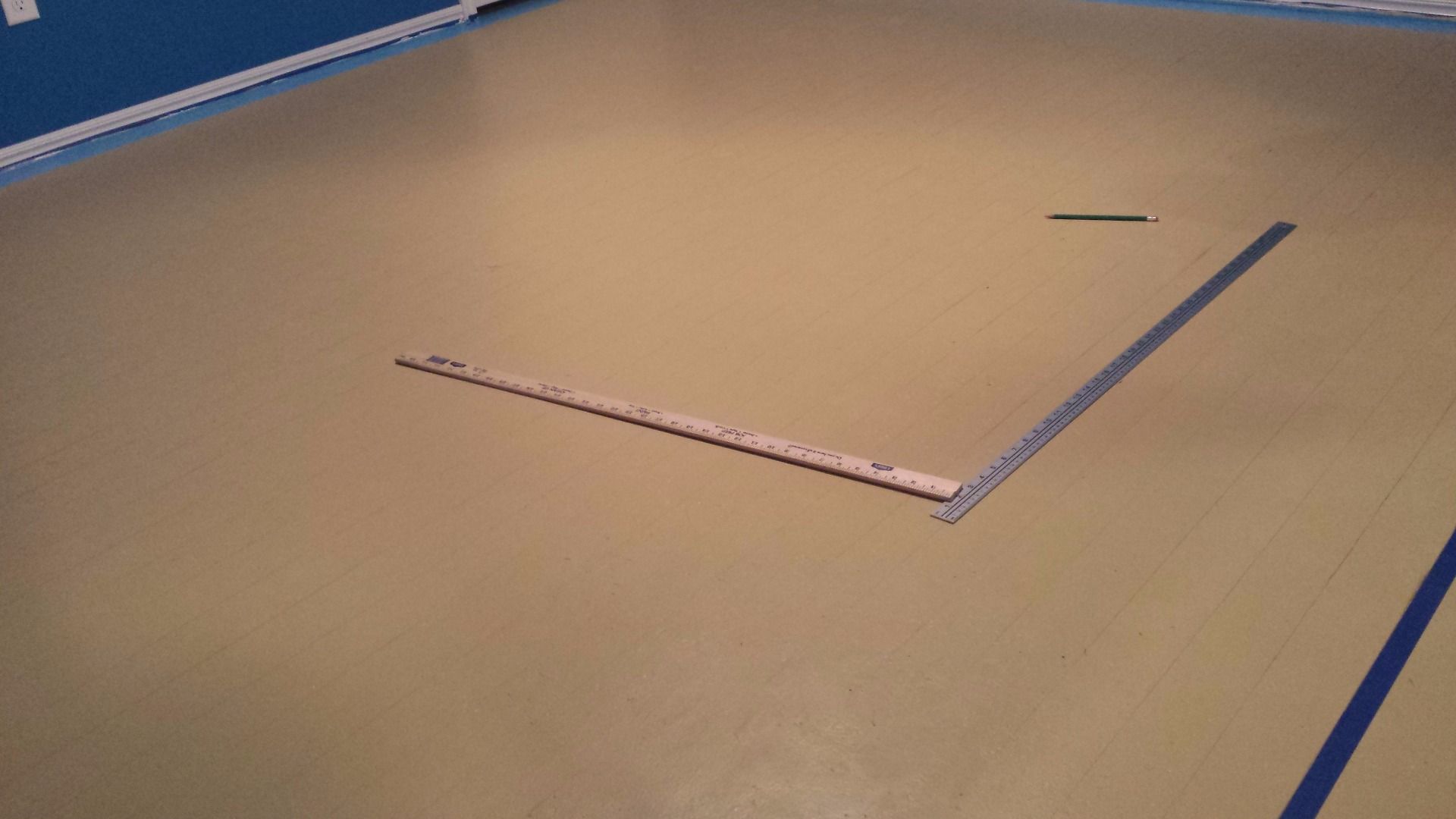 Painted Plywood Subfloor - Basketball Court : 11 Steps (with Pictures ...