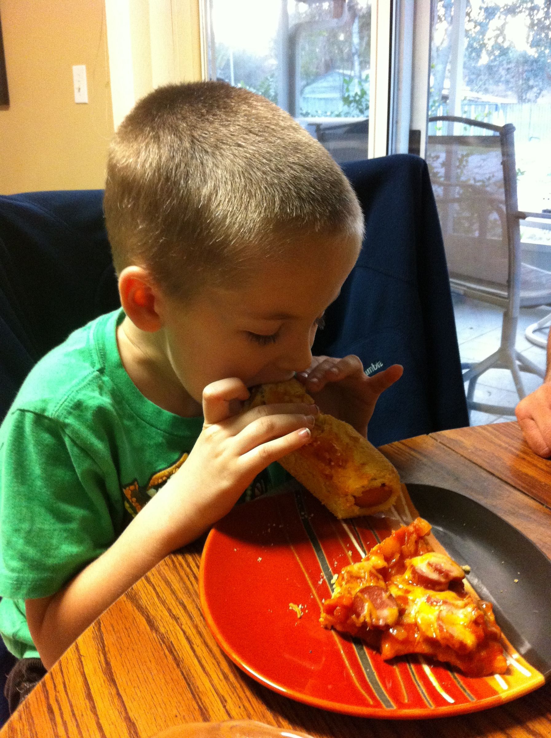Corndog Pizza