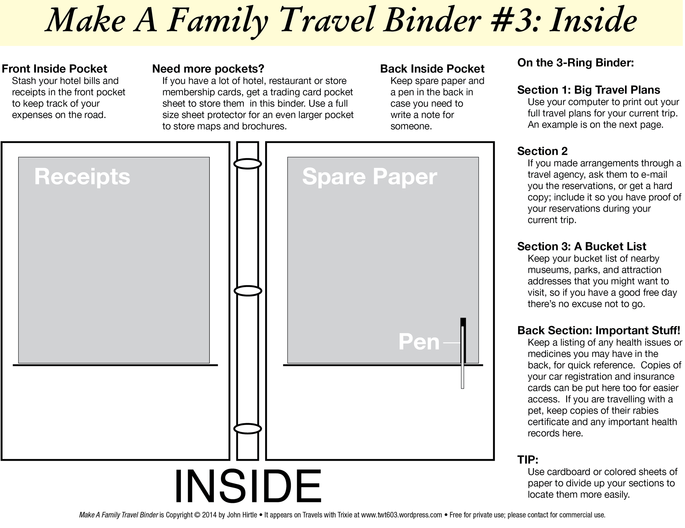 Make a Family Travel Binder : 5 Steps - Instructables