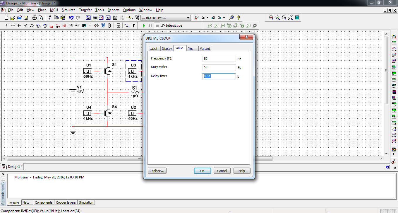 H Bridge Inverter Simulation Using NI Multisim and Co-simulation Using ...