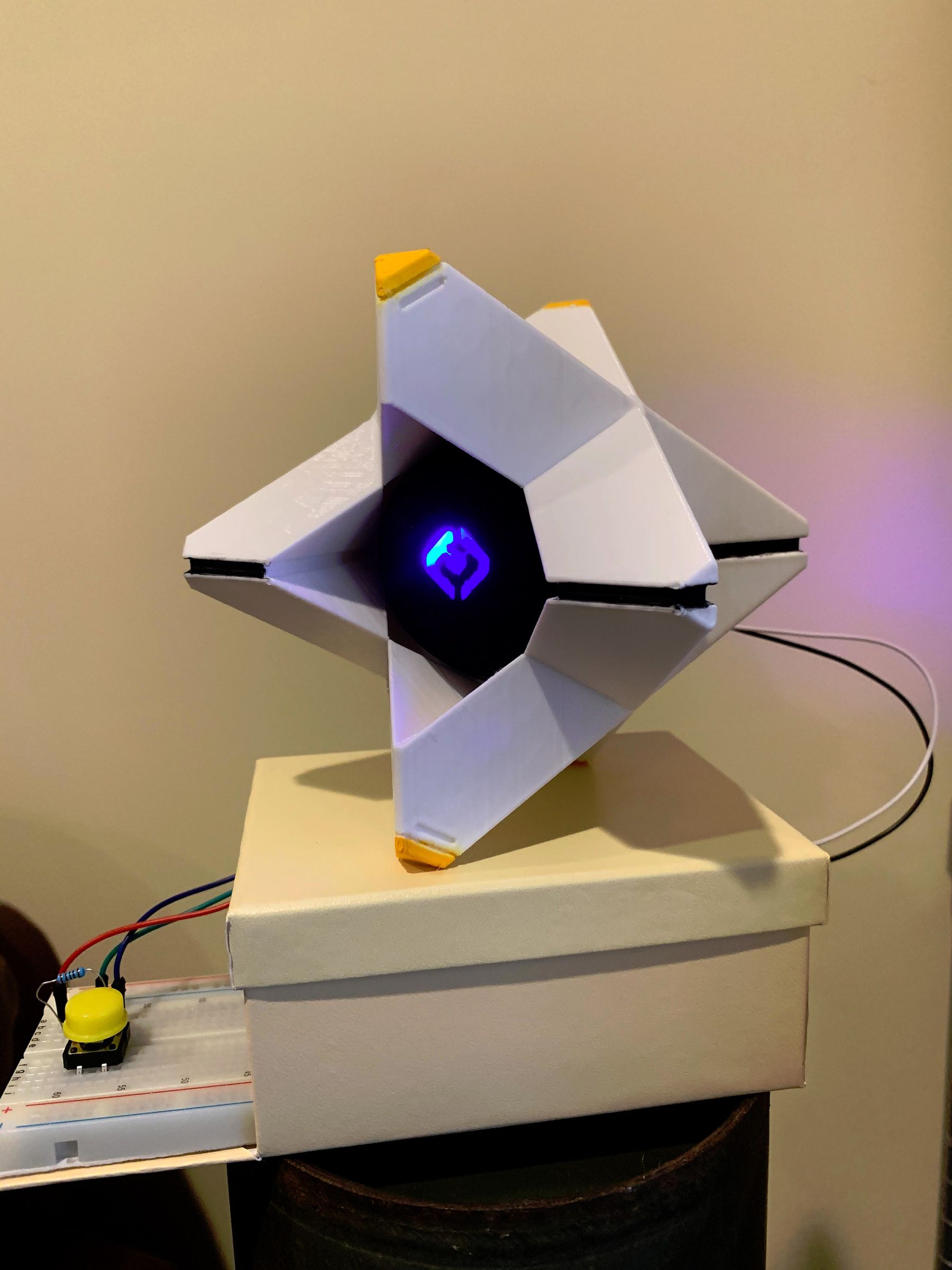 3D Printed Destiny Ghost Light With Arduino Uno : 6 Steps - Instructables