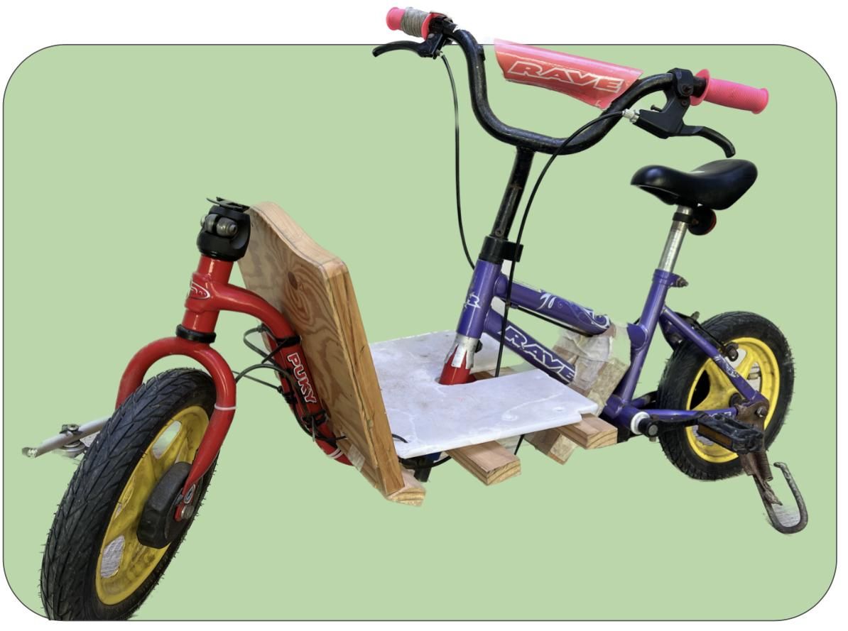 Mini Cargobike (No Weld and Fully Reversible Build) for Kids. English ...