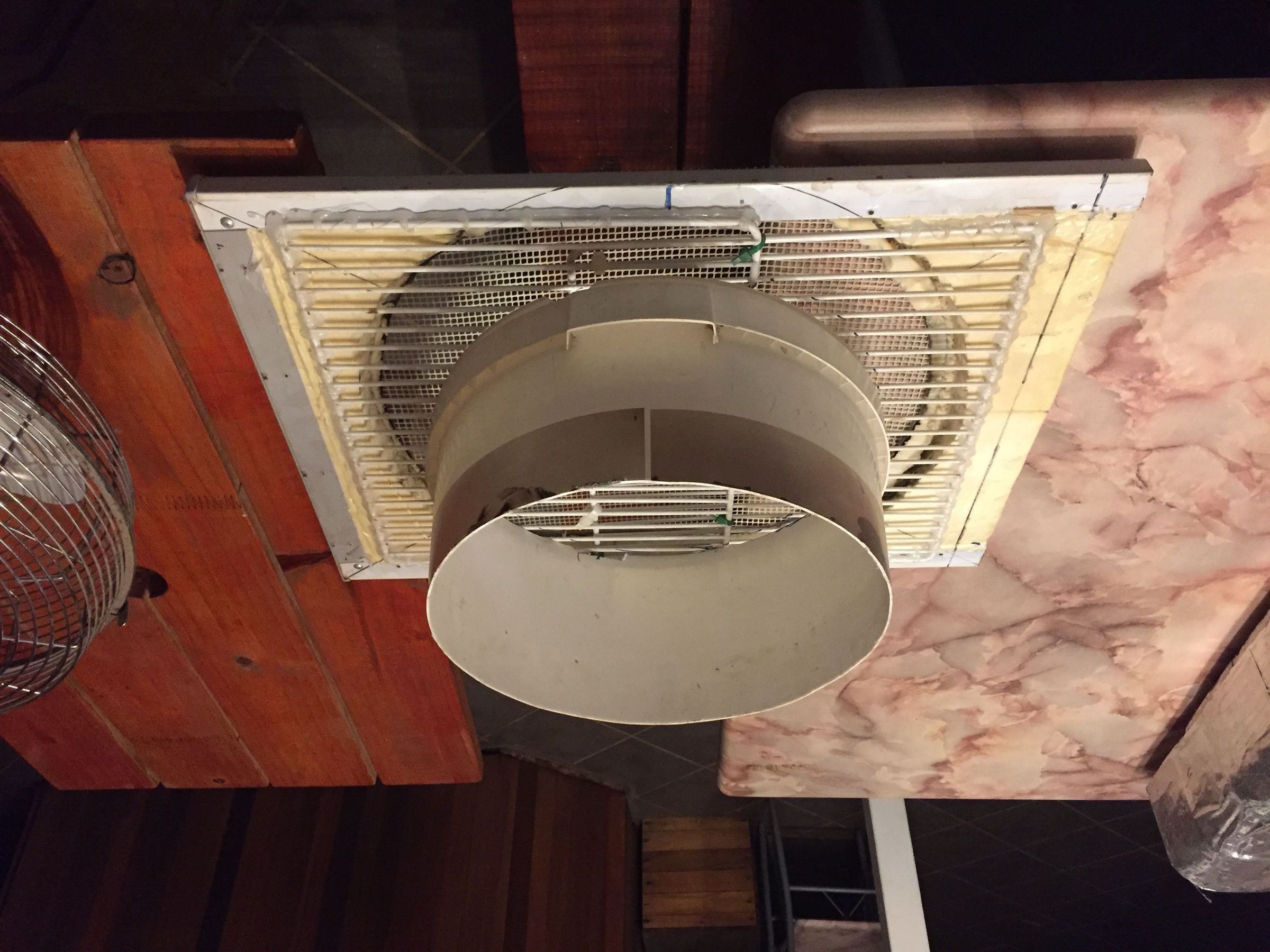 DIY House Fan Housing With Flaps to Prevent Dust Entering House From ...