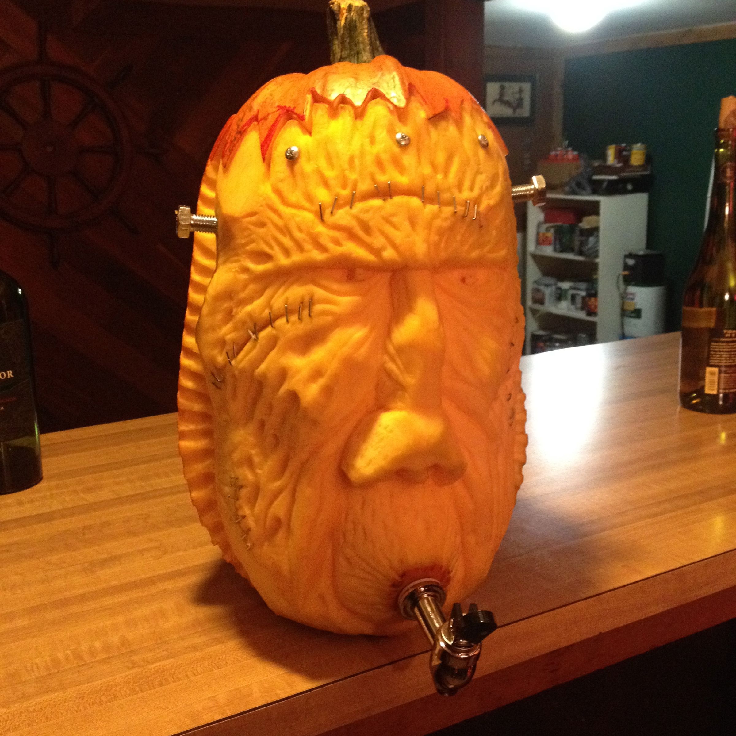 Make a Frankencooler Pumpkin : 6 Steps (with Pictures) - Instructables