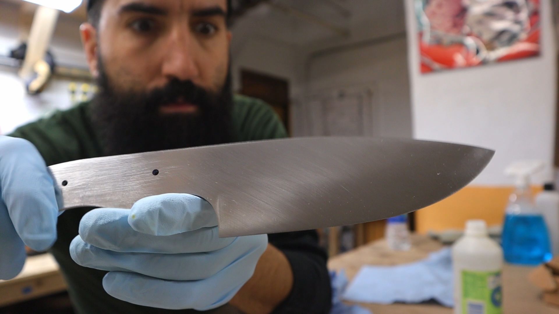 Making a Stonewashed Kitchen Knife Out of 1095 Steel : 40 Steps (with ...
