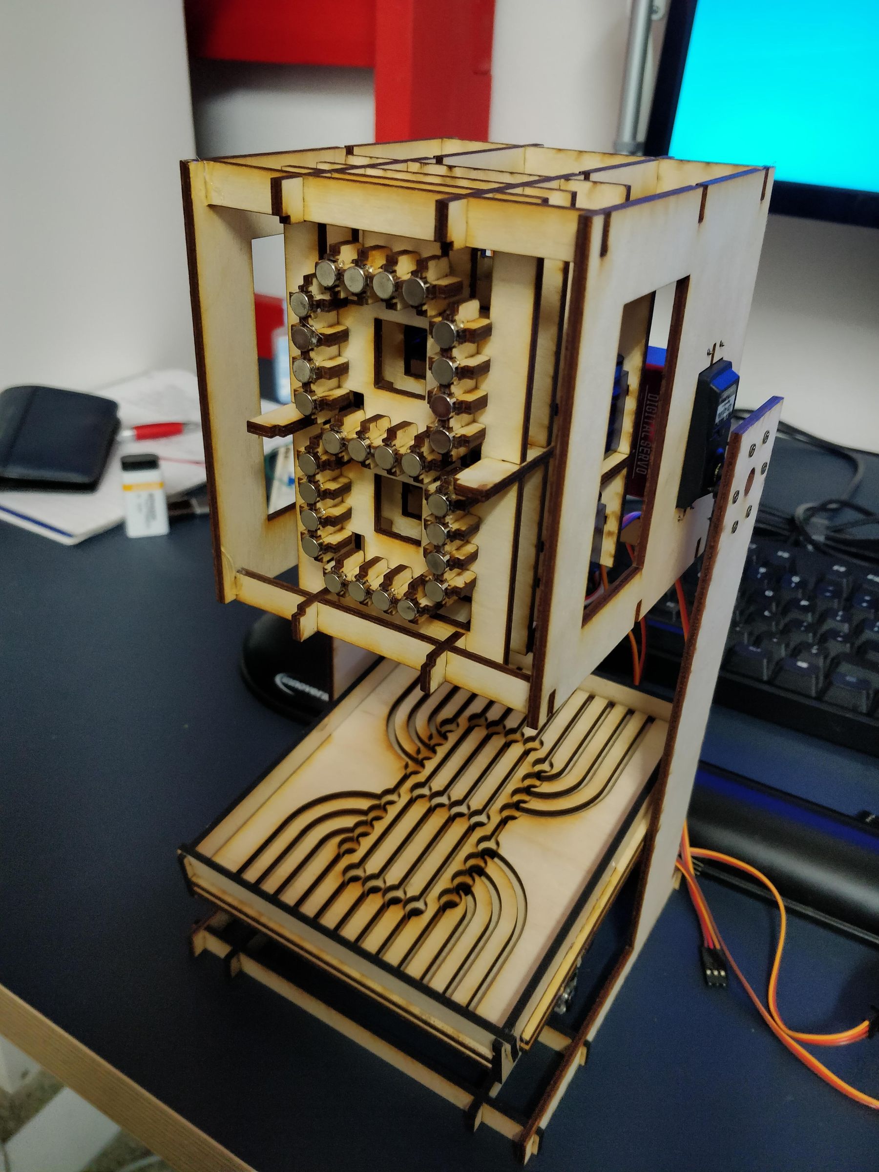 Mechanical-Digital Steel Ball Clock : 4 Steps (with Pictures ...