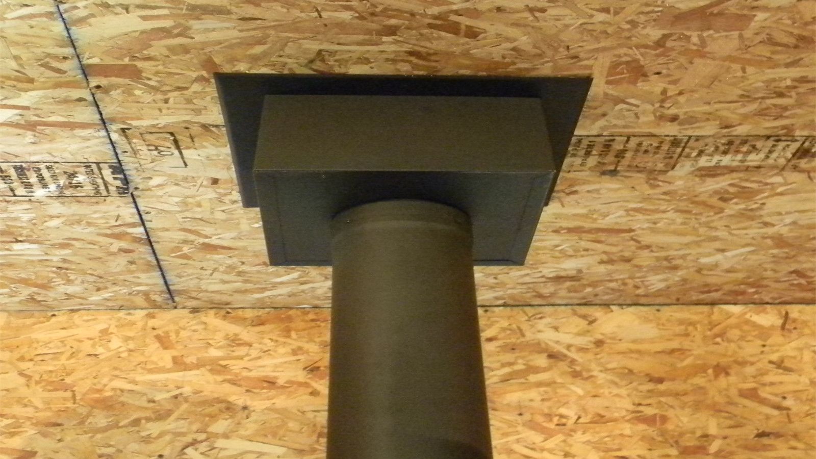 Chimney Pipe Installation for Wood Stove Through a Flat Ceiling : 8 ...