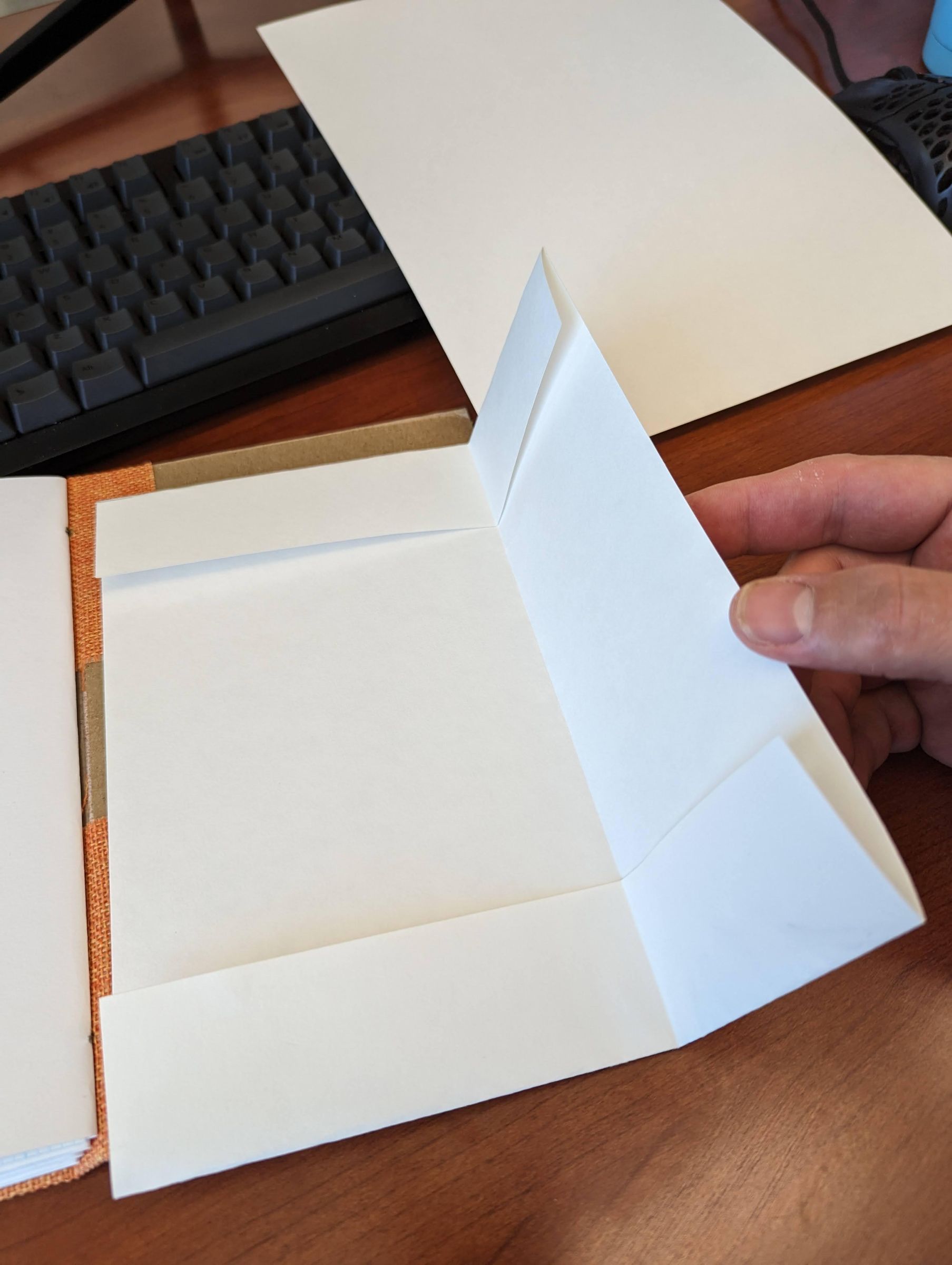 Simple Pocket for a Journal, Sketchbook, Etc. : 6 Steps (with Pictures ...