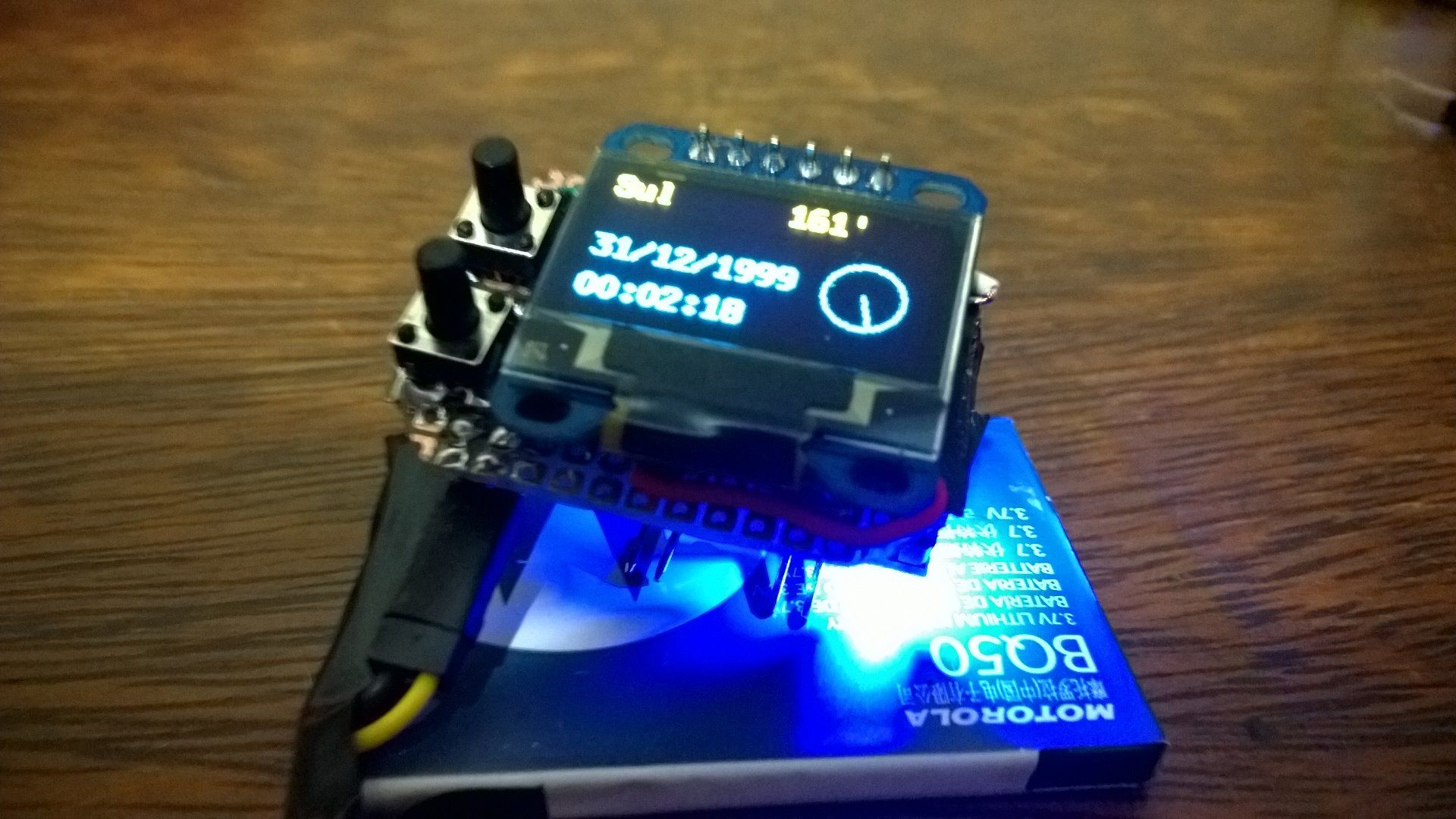 Arduino Pedometer Watch, With Temperature, Altitude and Compass! : 6 ...