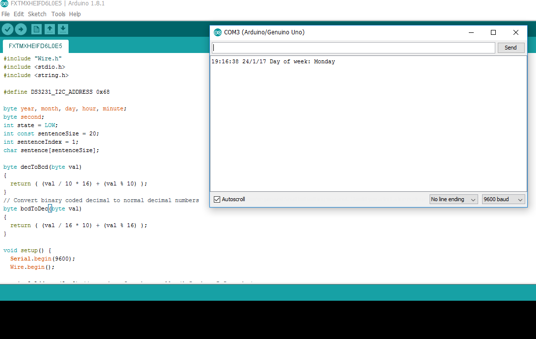 Synchronise DS3231 RTC With PC Via Arduino : 3 Steps - Instructables