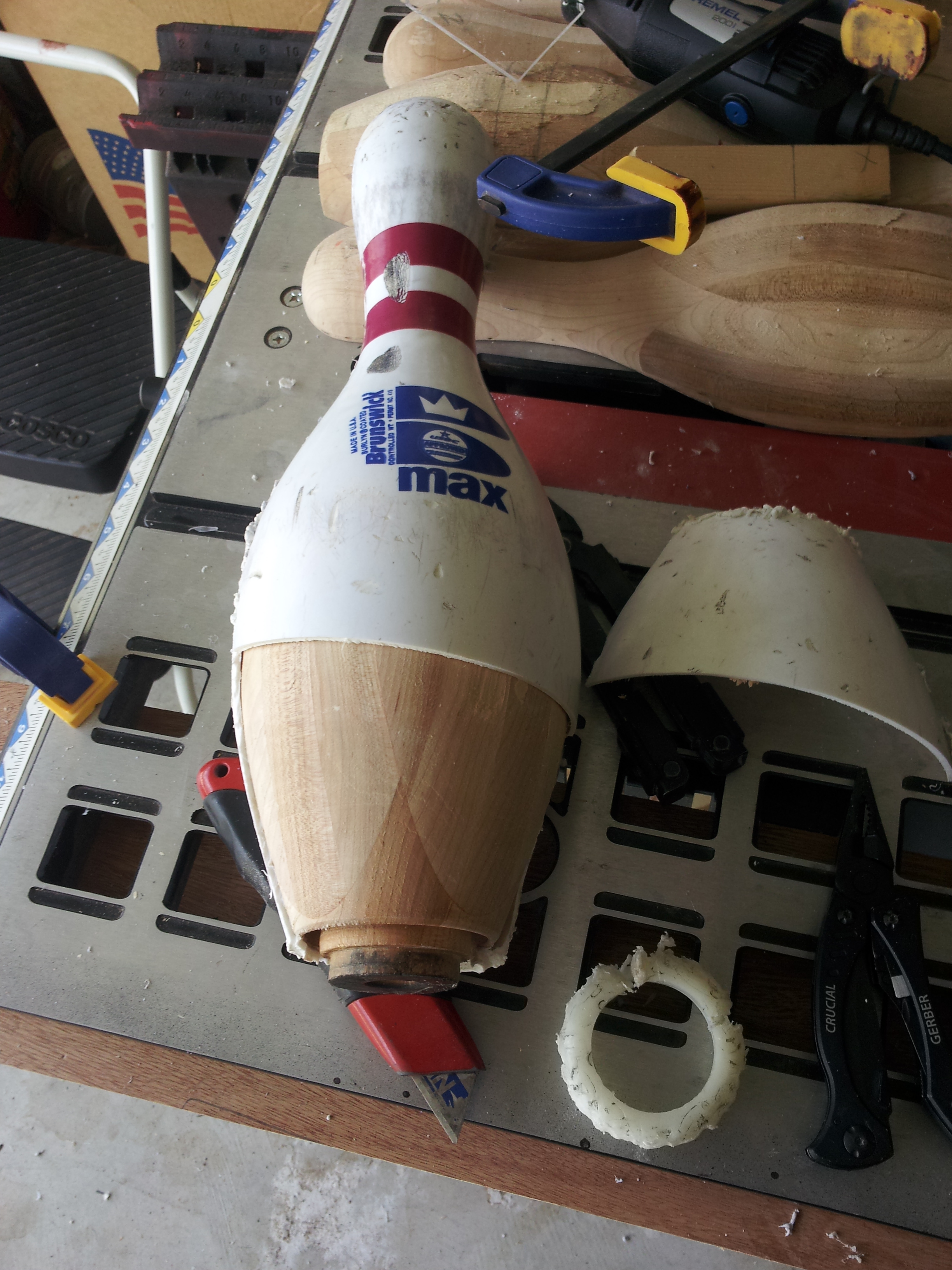 Creating a Tabletop Out of Reclaimed Bowling Pins : 12 Steps (with ...