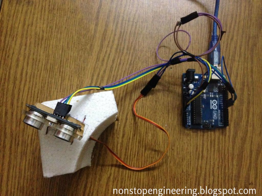 Sonar Radar System Using Arduino, Servo & Ultrasonic (HC-SR04) : 6 ...