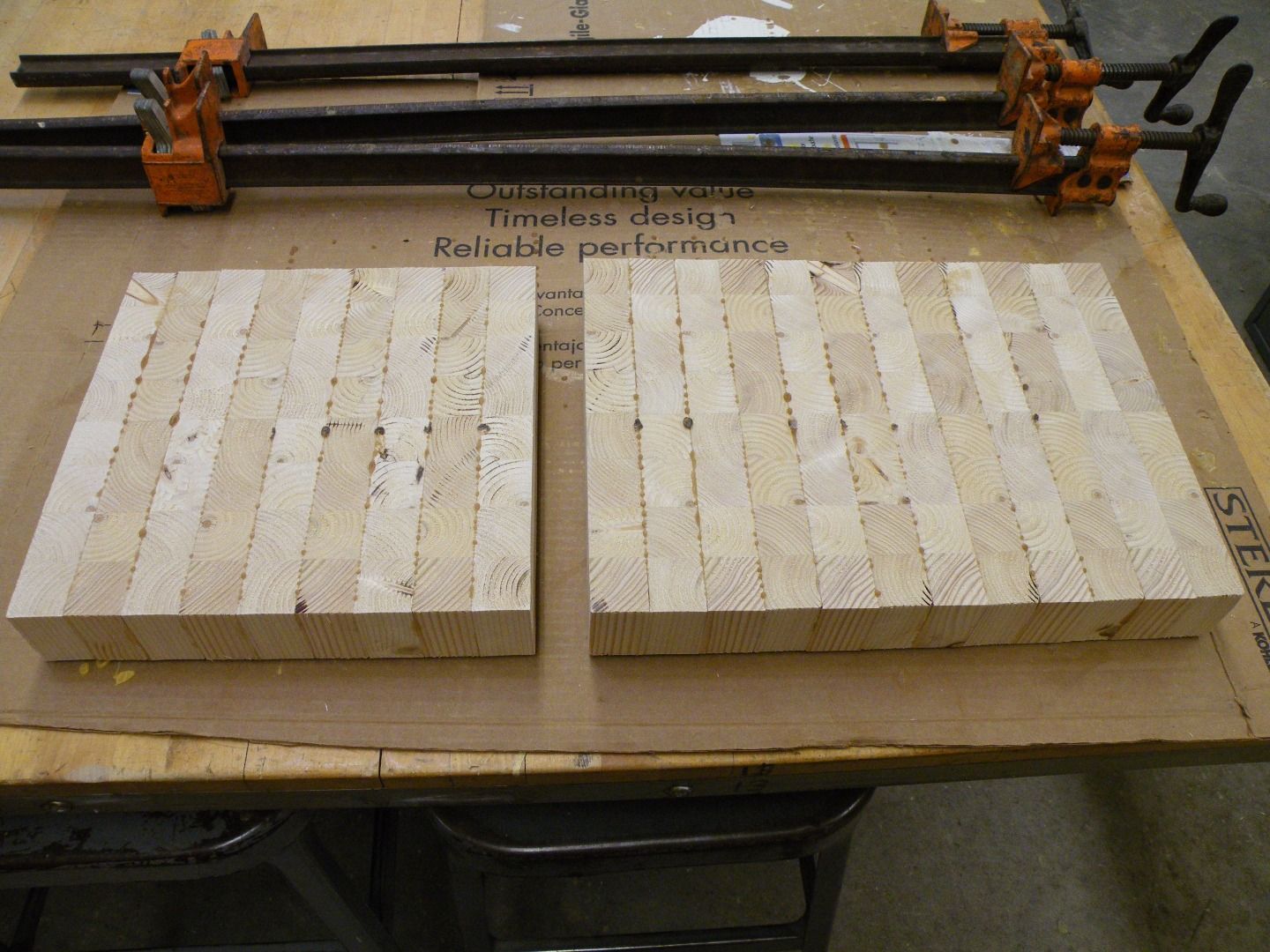 2x4 End Grain Cutting Board / Butcher Block : 13 Steps (with Pictures ...