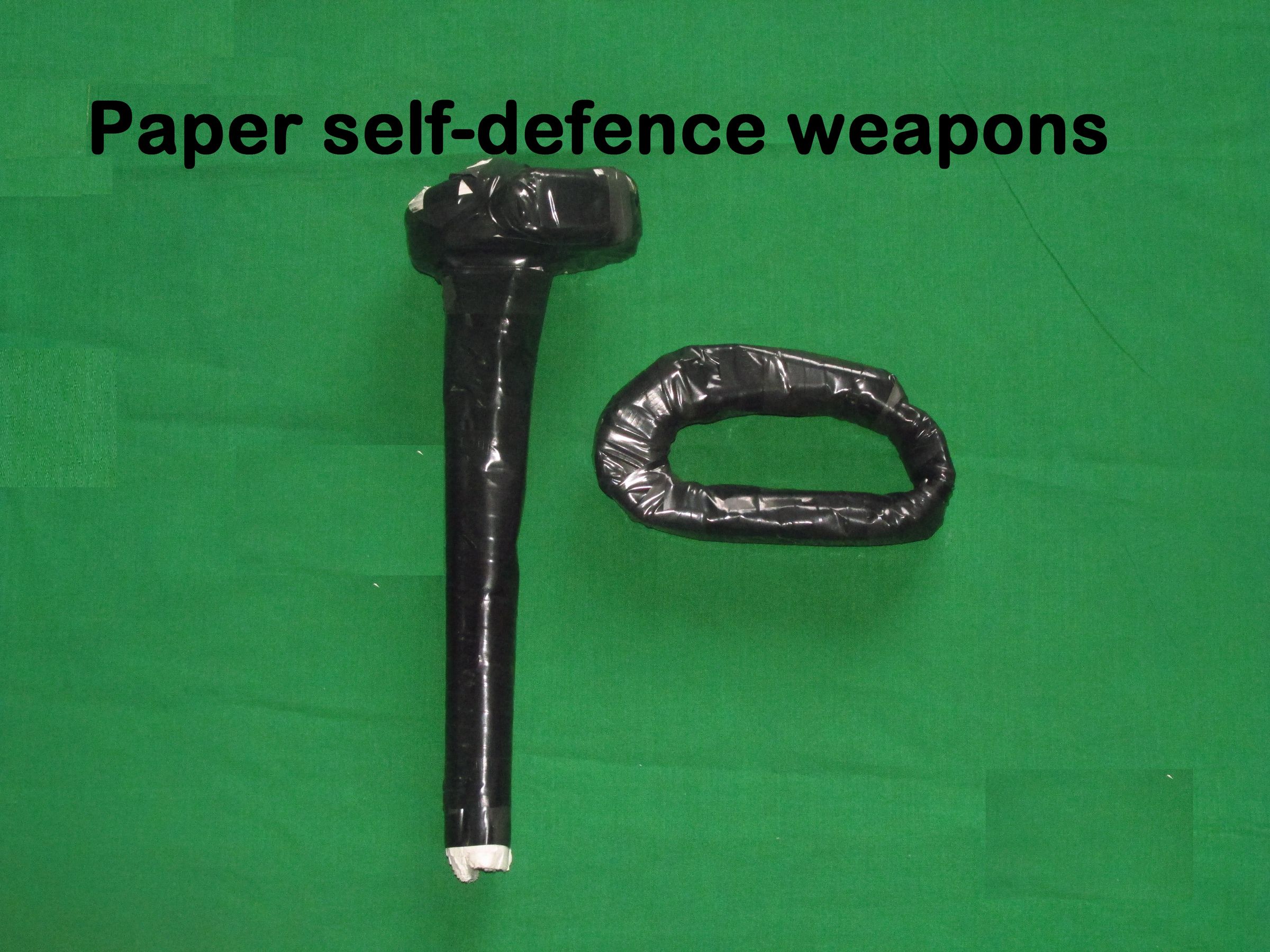 Two Paper Self-defence Weapons : 5 Steps - Instructables