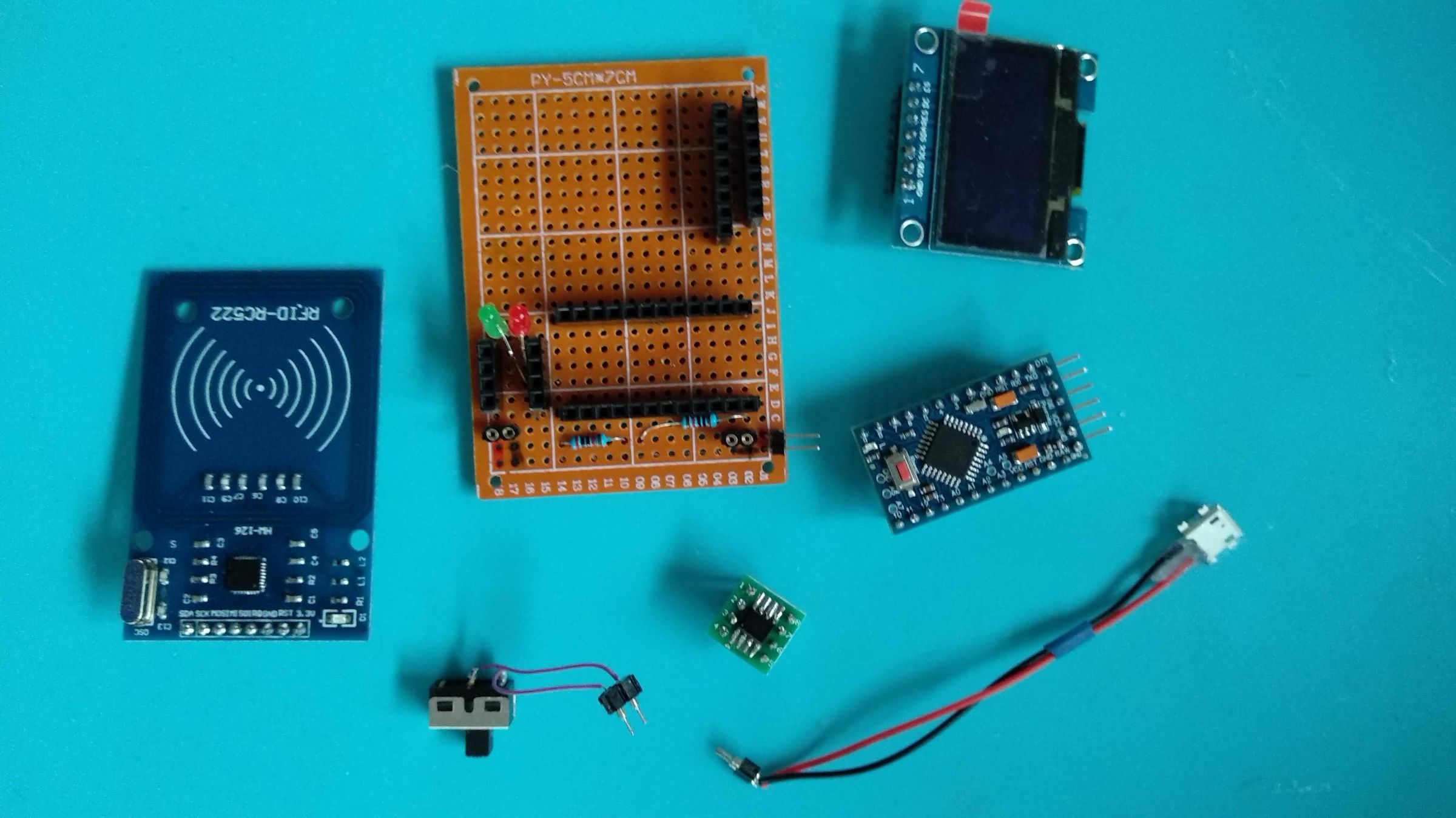 Simple RFID Scanner Battery Powered (MiFare, MFRC522, Oled, Lipo ...