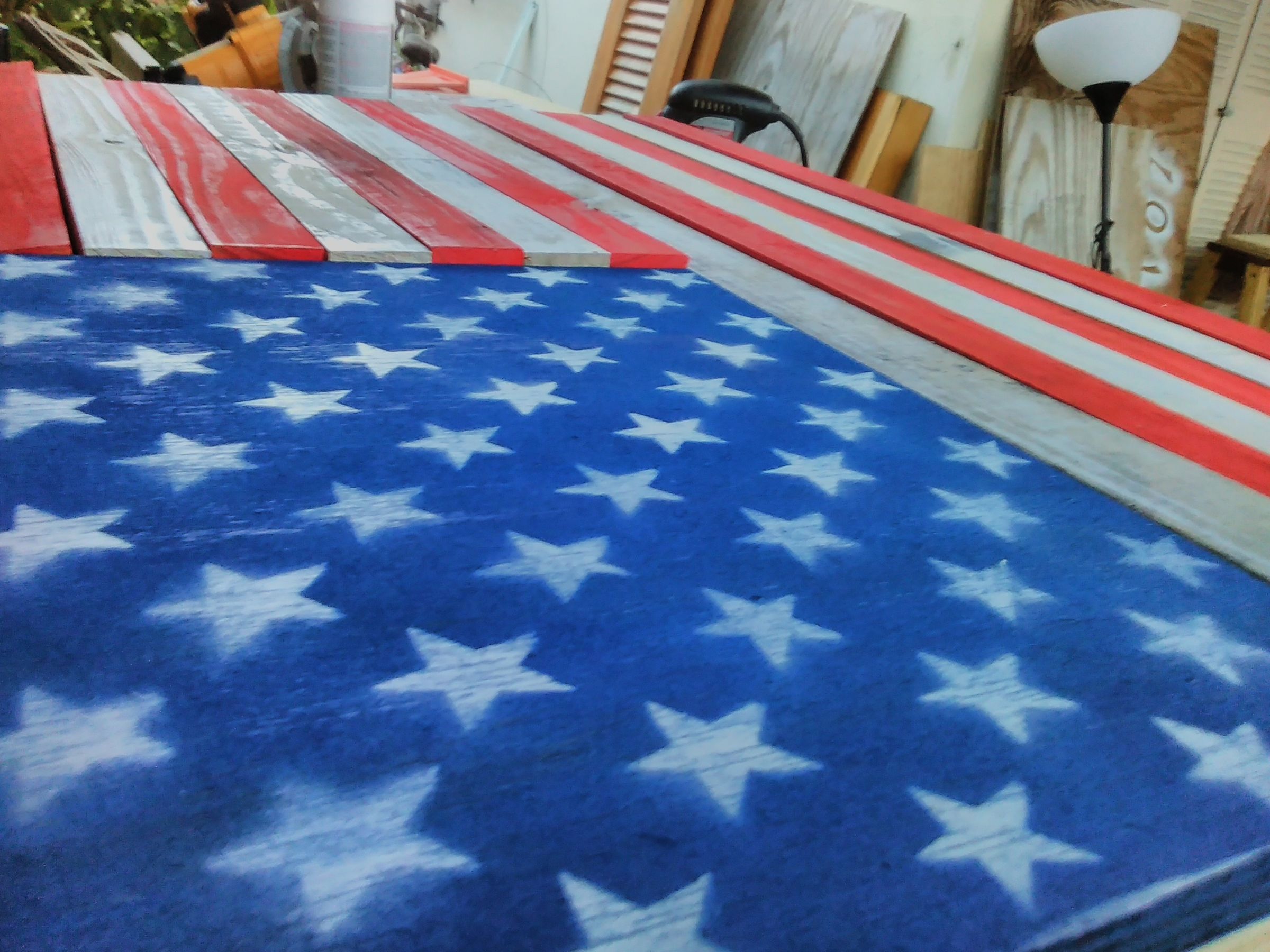 American Flag Concealed Gun Compartment That Hangs on Wall : 8 Steps ...