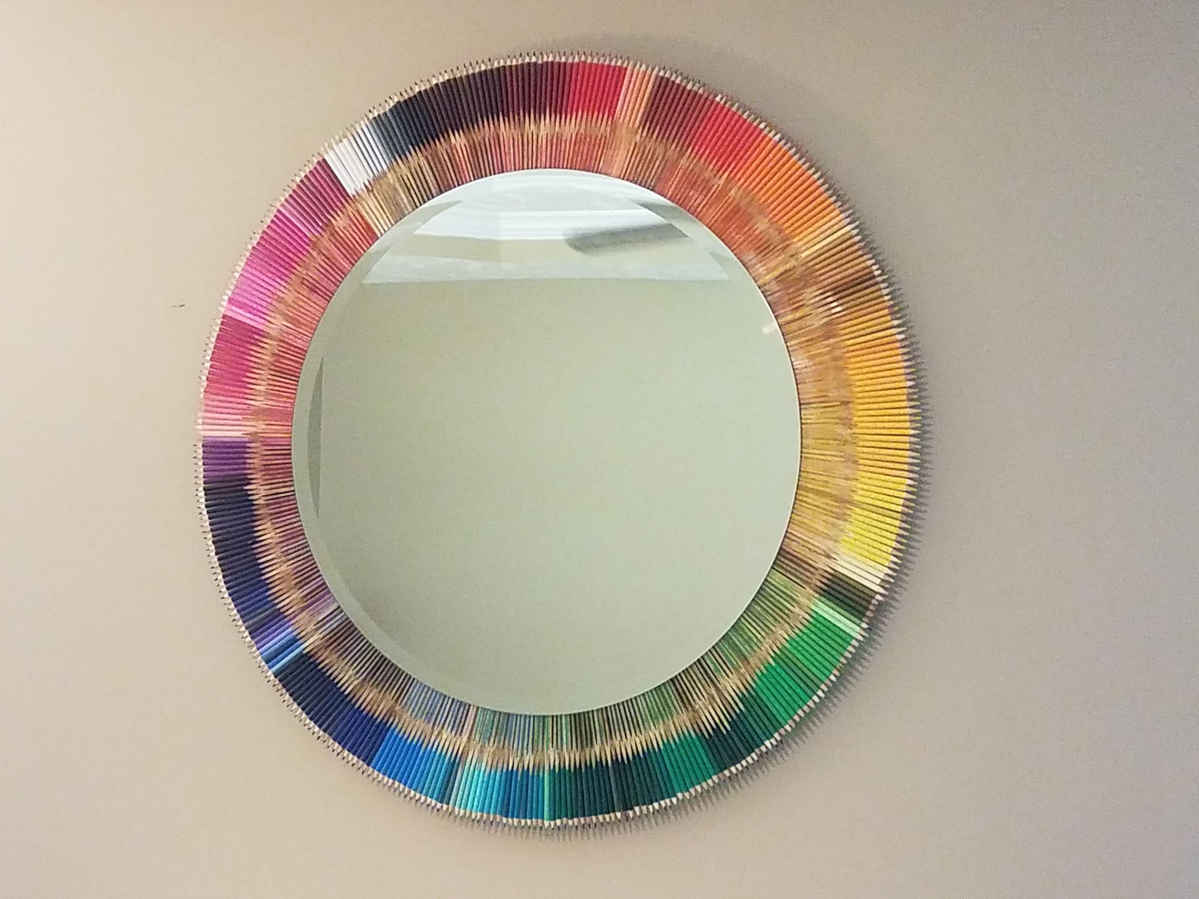 Rainbow Colored Pencil Mirror : 13 Steps (with Pictures) - Instructables