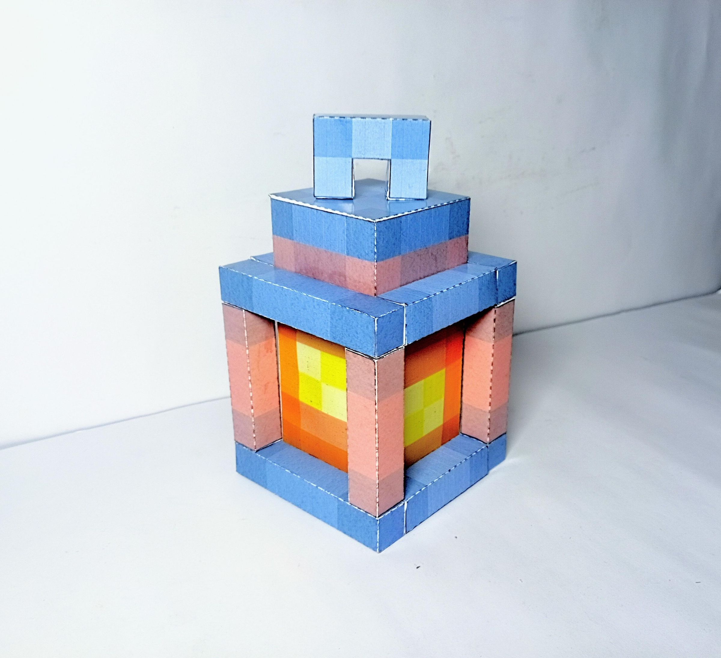 Minecraft Lantern Papercraft – Easy Cardstock Build : 7 Steps (with ...