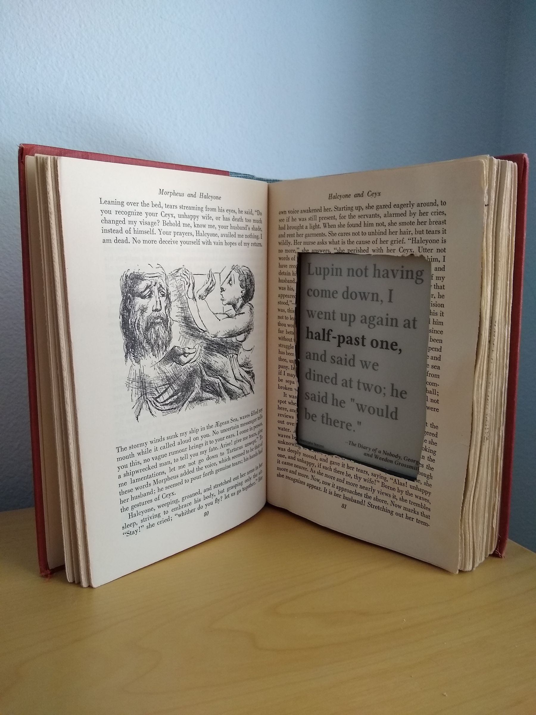 Literary Clock Made From E-reader : 6 Steps (with Pictures) - Instructables