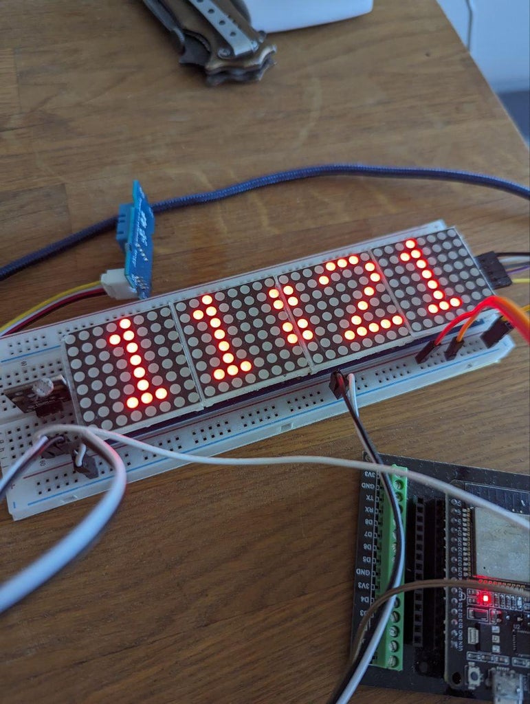 ESP32 LED Matrix Clock : 8 Steps - Instructables ESP32 LED Matrix Clock : 8 Steps - Instructables