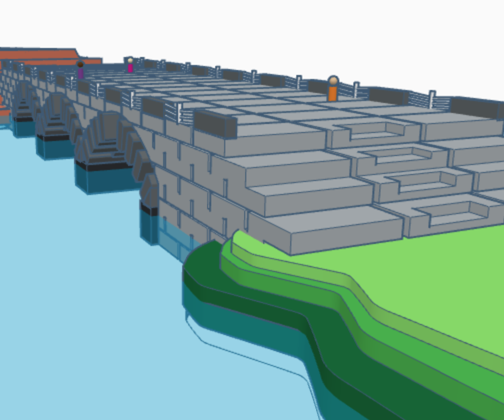 Pedestrian Keystone Bridge for Natural Environments : 8 Steps ...