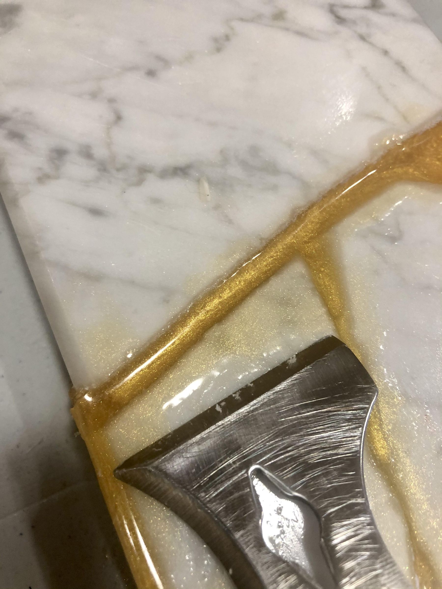 Stormy Marble Repair With Gold! : 16 Steps (with Pictures) - Instructables