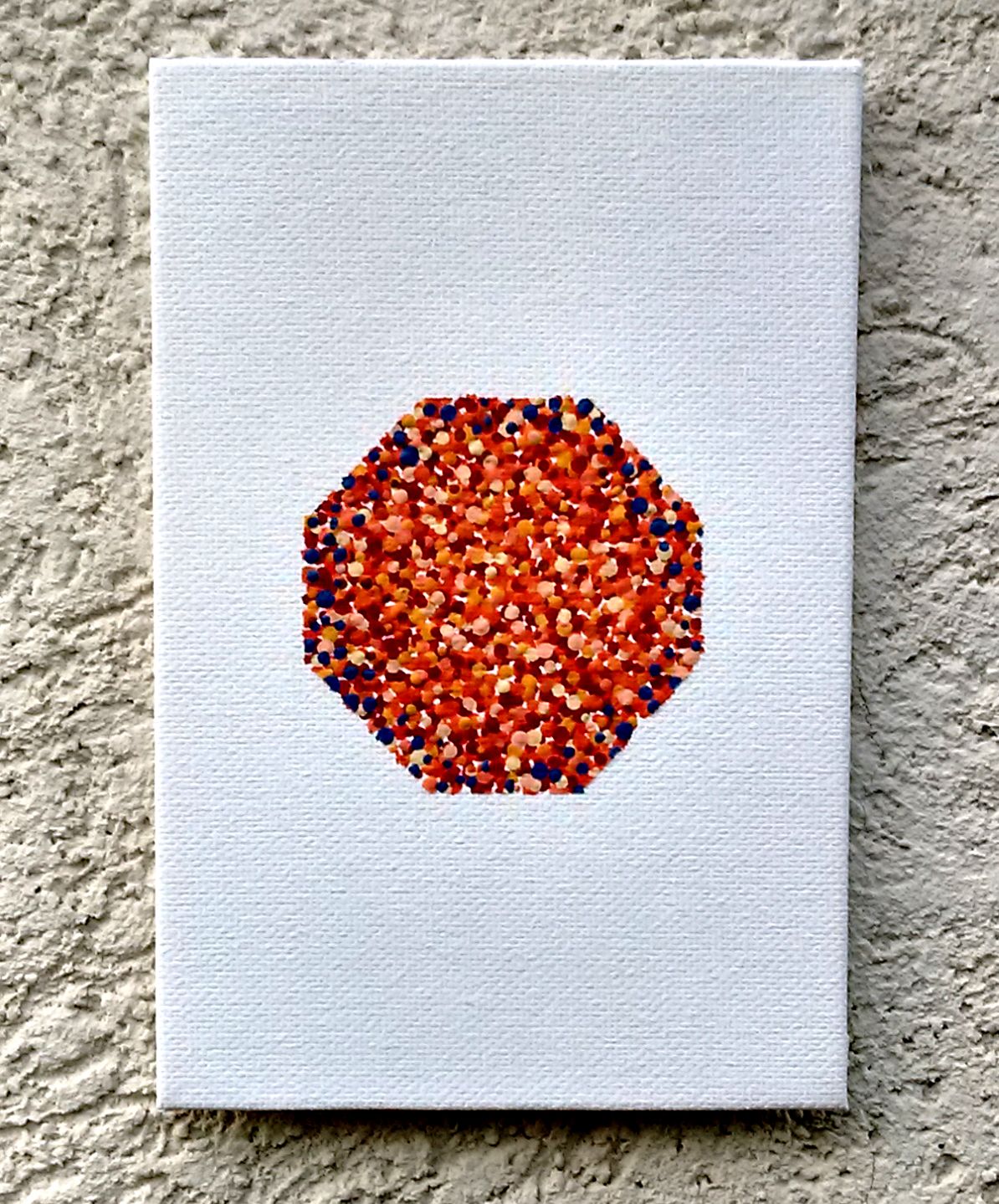 Pointillist Orange Octagon : 4 Steps (with Pictures) - Instructables