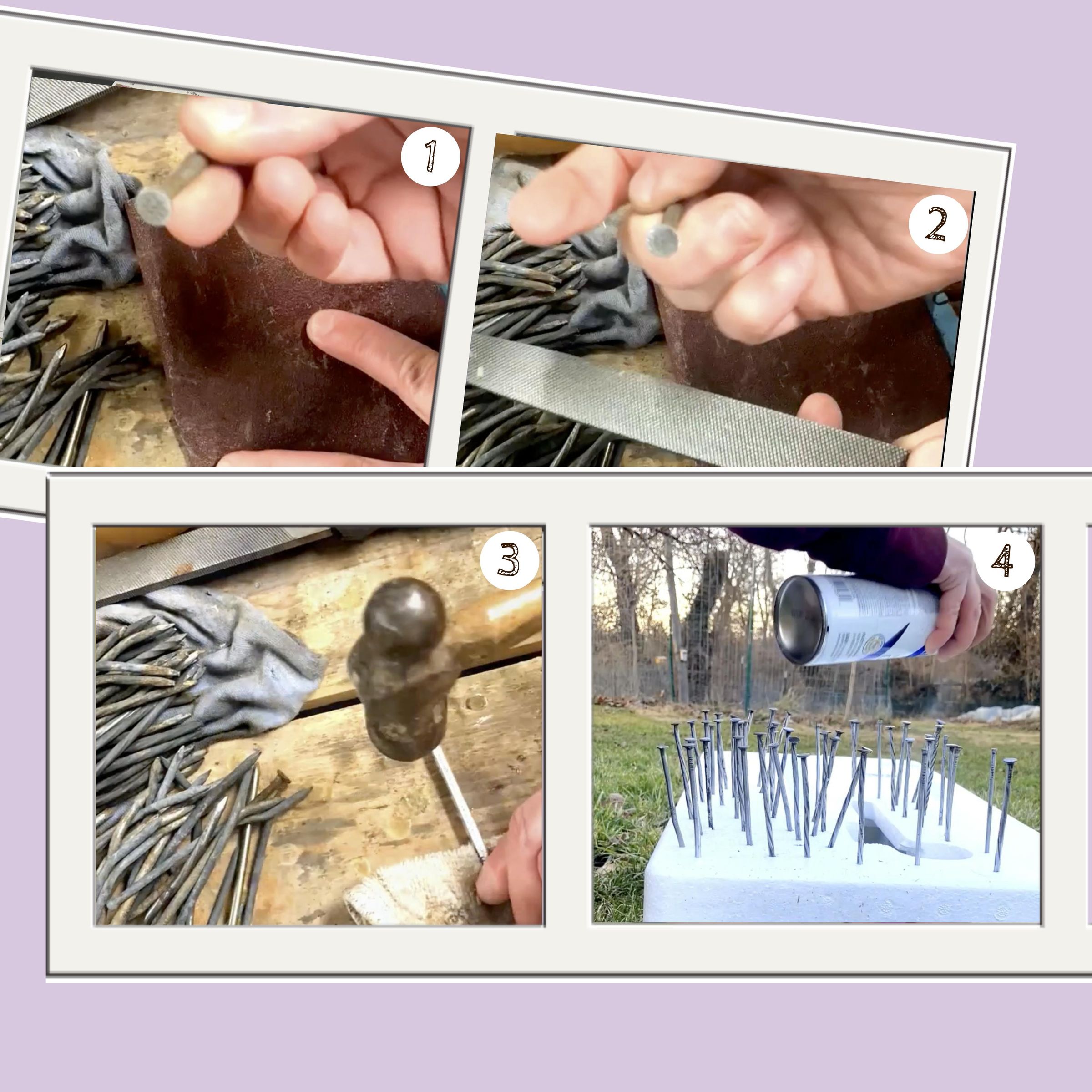 1 Pallet + Rusty Nails + 1 Rotting Walnut = 1 Giant "Potholder" Loom ...