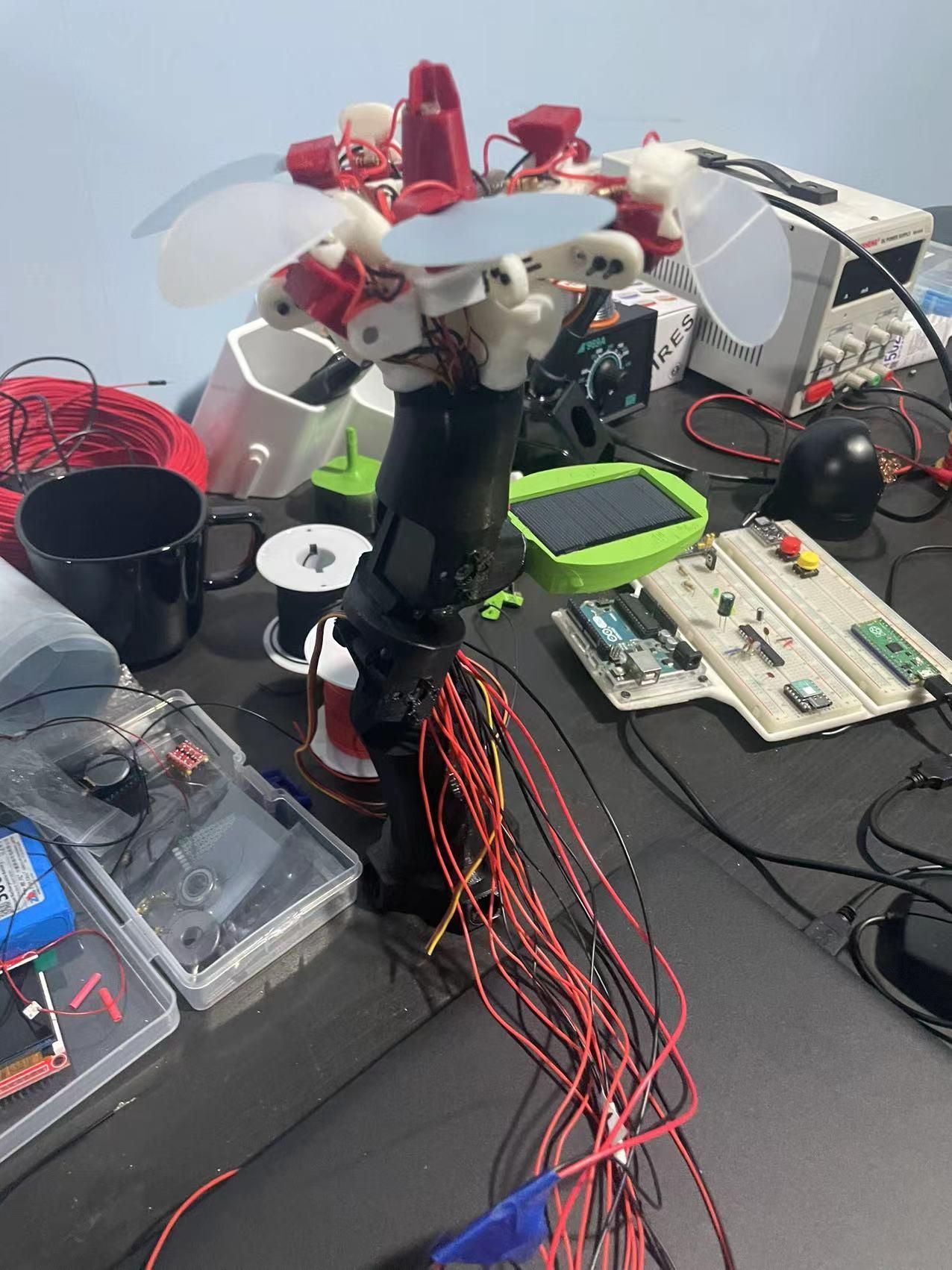 Solar Powered Mechanical Light Sensitive Flower : 13 Steps (with ...