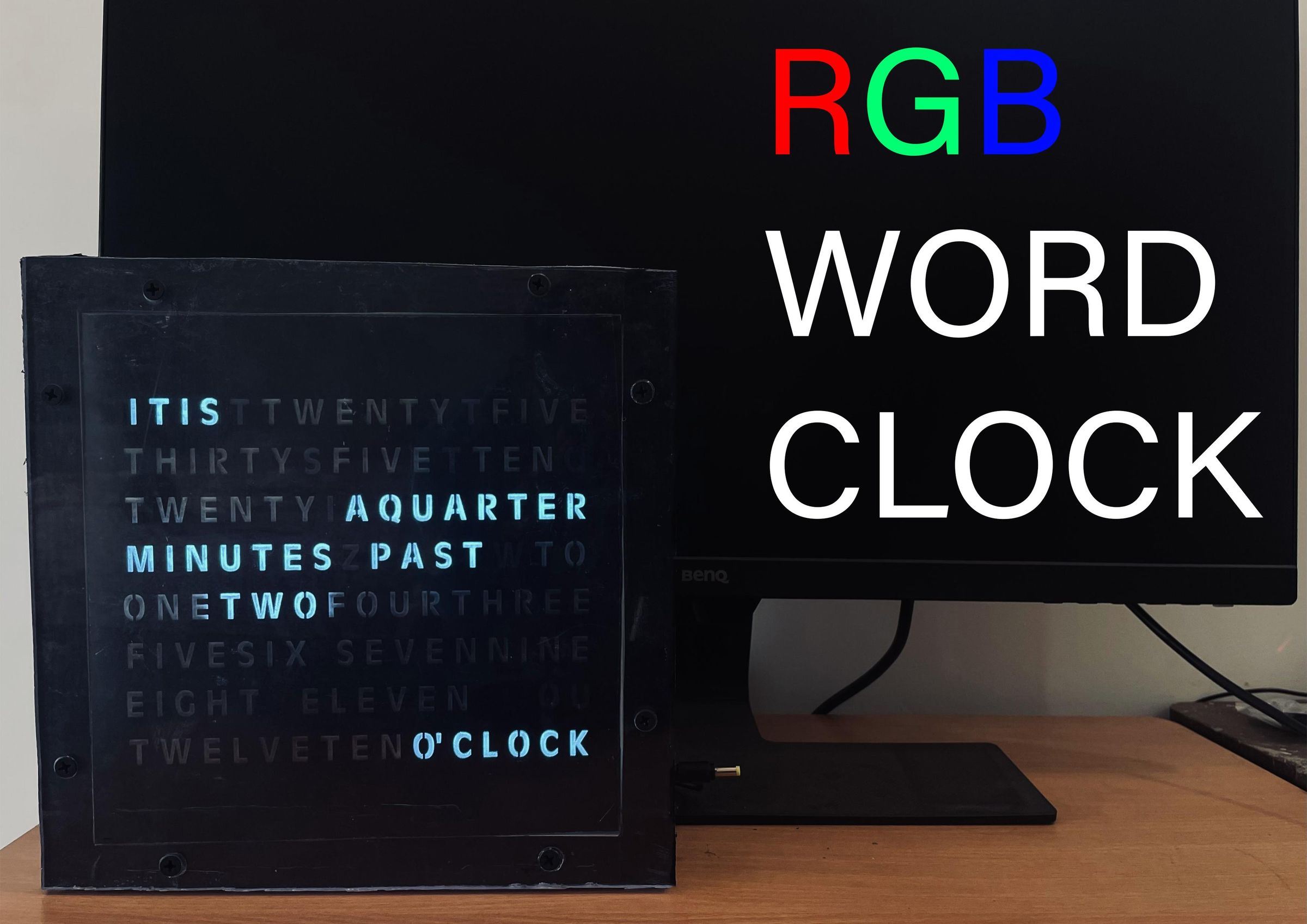 RGB Word Clock : 6 Steps - Instructables