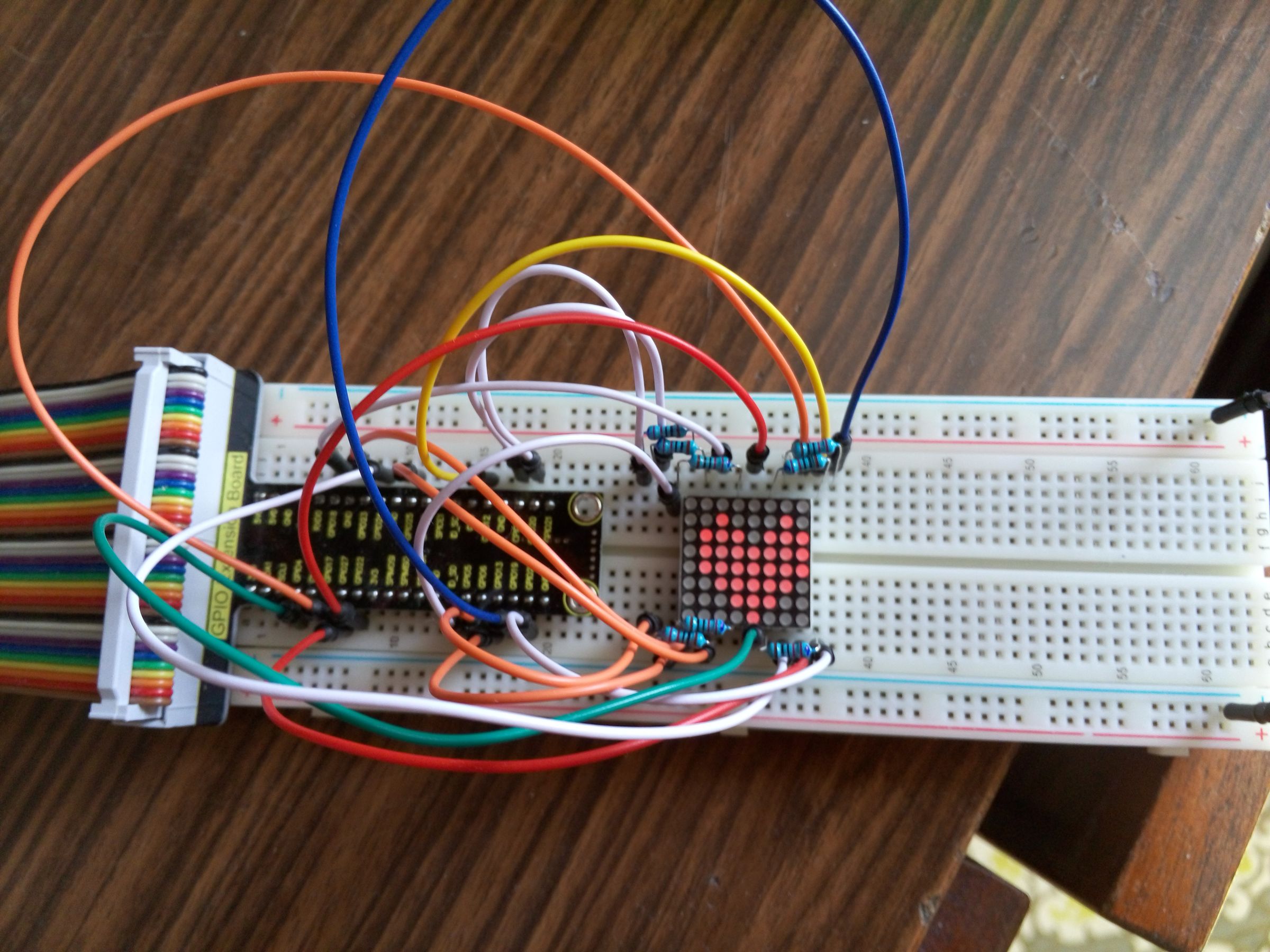 8x8 LED Matrix for RaspberryPi and 3 Programs : 8 Steps - Instructables