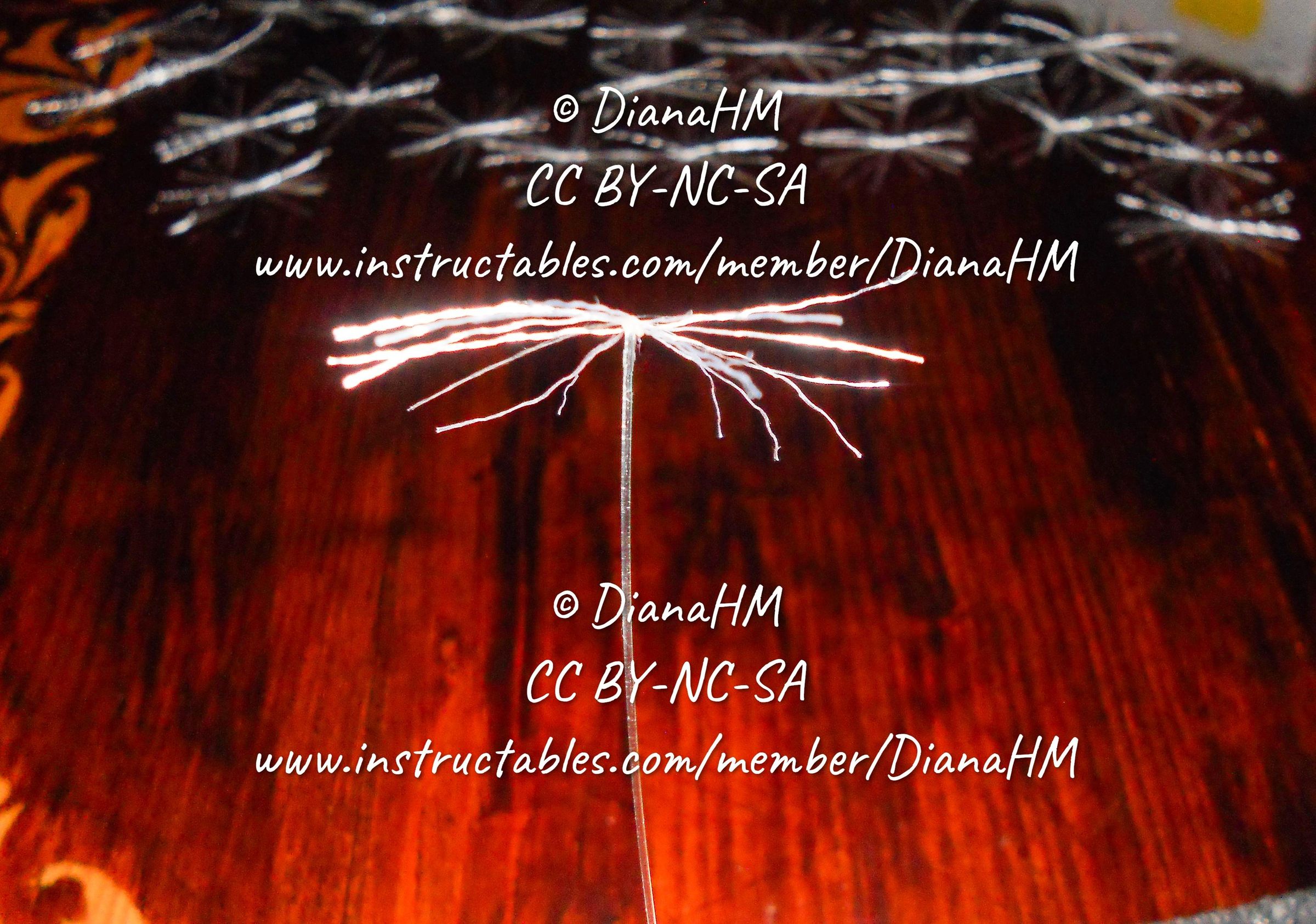 Delicate Dandelion Made of Ribbon, Glue and Fishing Line : 7 Steps ...