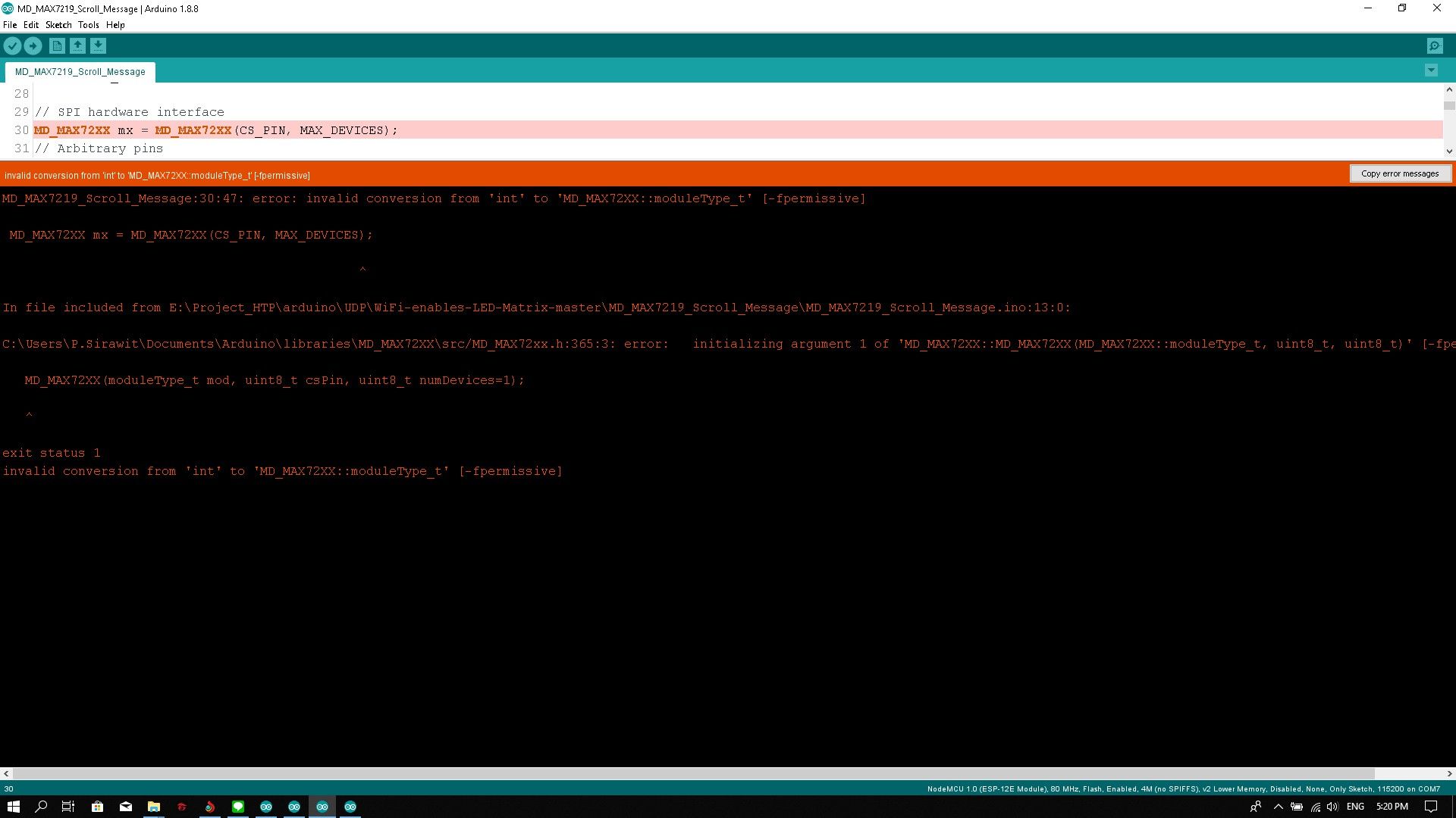 WIFI Enabled LED Matrix : 4 Steps (with Pictures) - Instructables