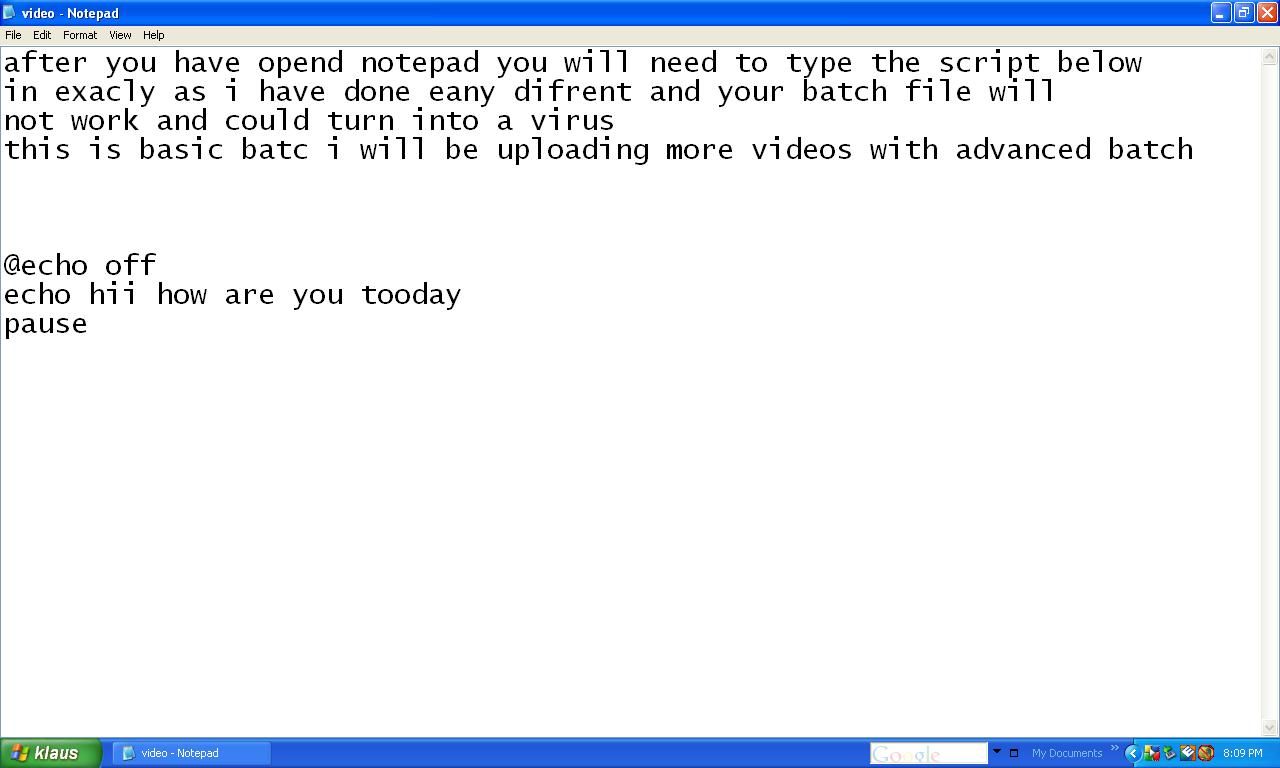 Basic Batch Files : 4 Steps - Instructables