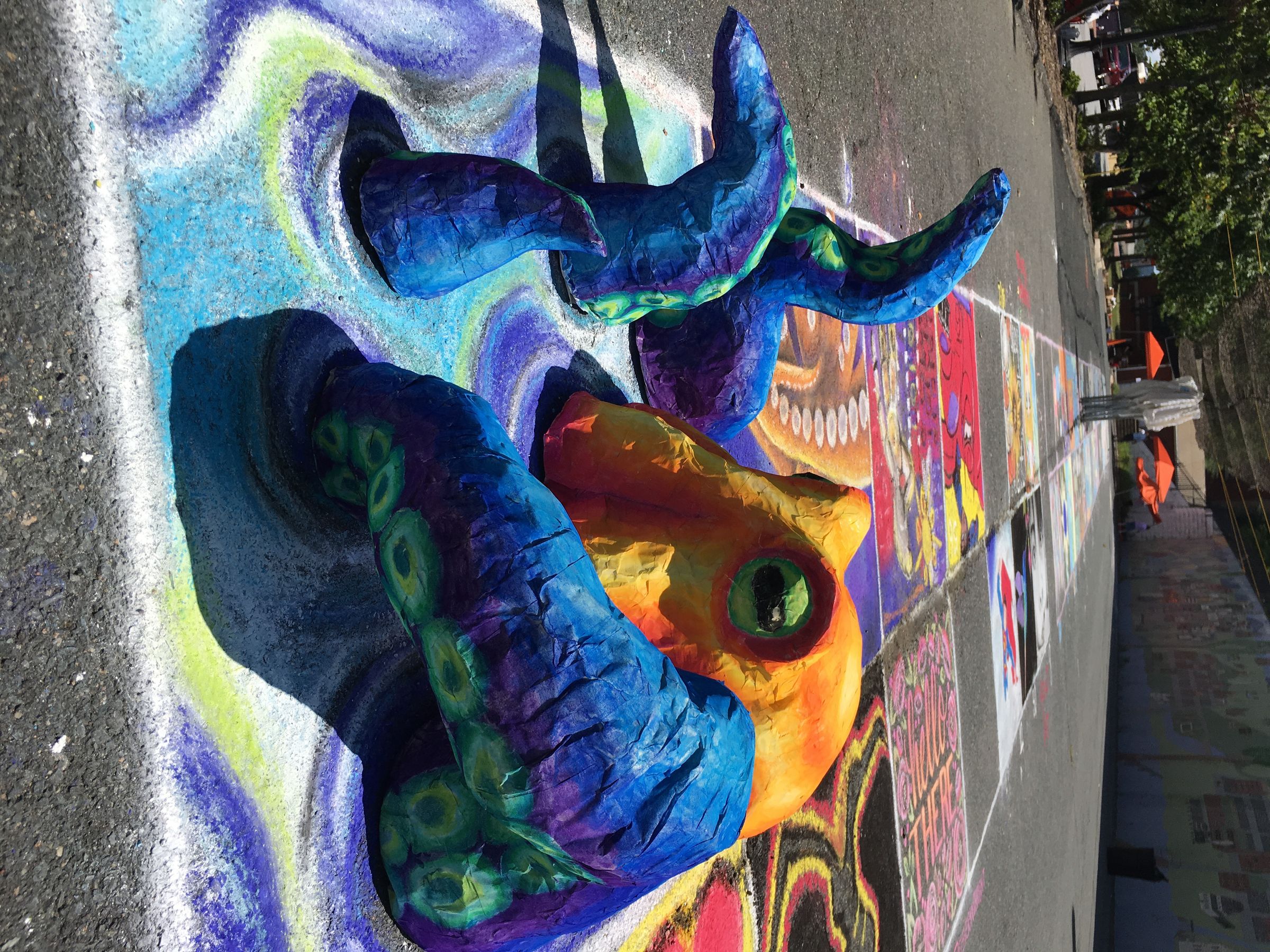 3D Octopus Sculpture Chalk Art : 3 Steps (with Pictures) - Instructables