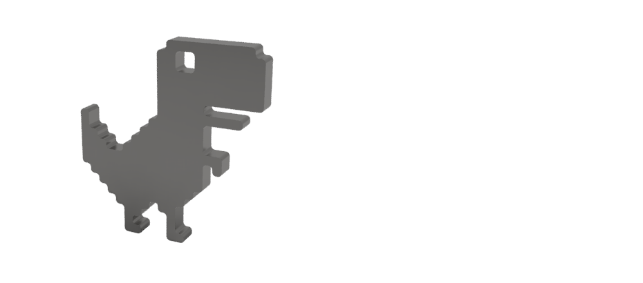 Chrome Dino Charm Accessory : 3 Steps - Instructables